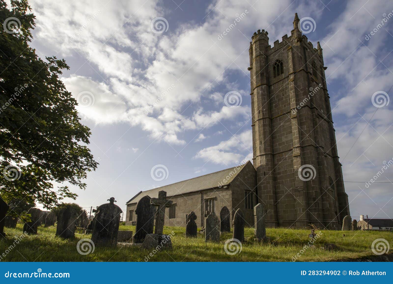 The Parish Church in St Buryan in Cornwall Editorial Photography ...