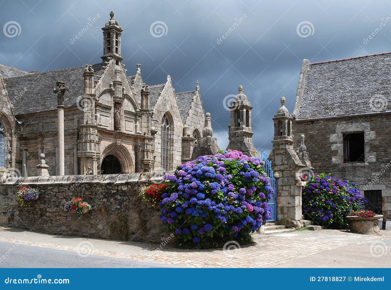 Parish Close in Bodilis in Brittany Stock Image - Image of travel ...