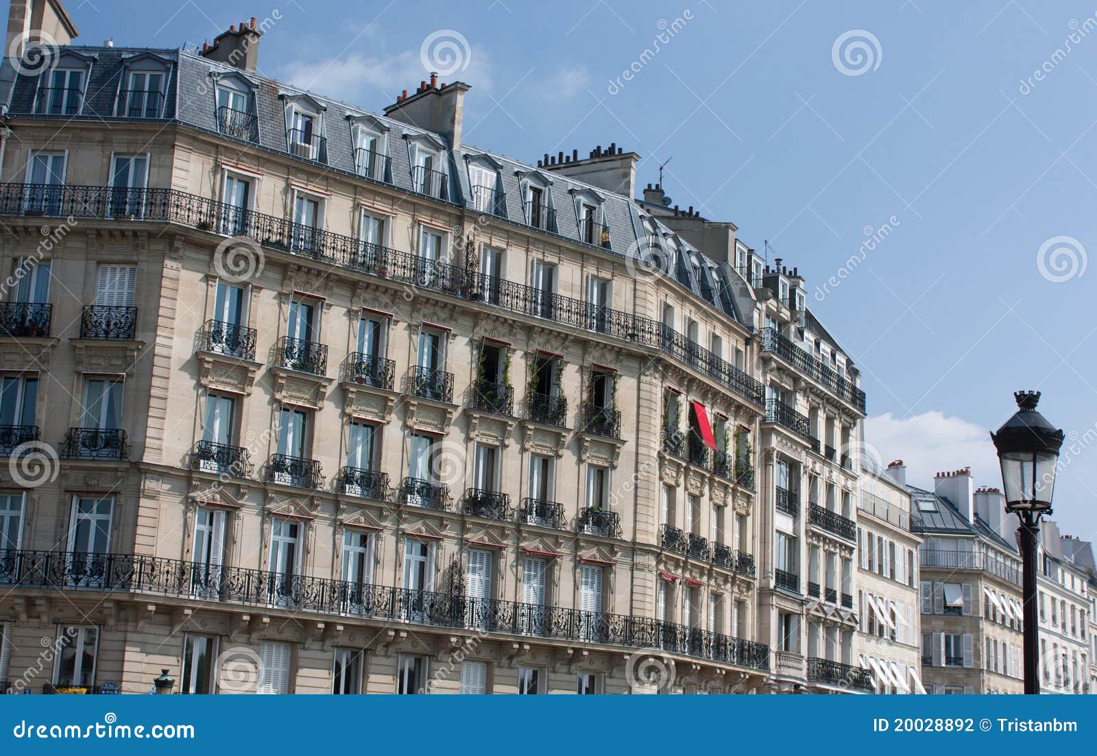 Parisian buildings stock photo. Image of traditional - 20028892
