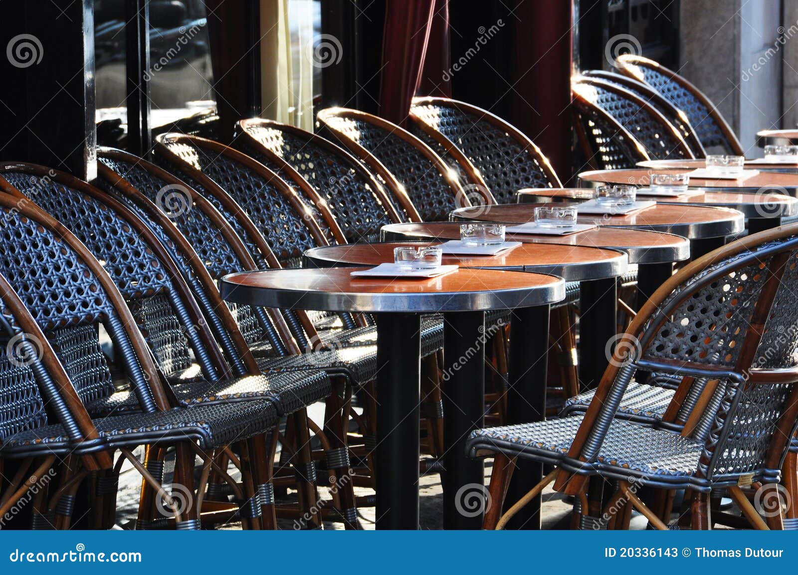 Parisian cafe terrace stock image. Image of parisian - 20336143