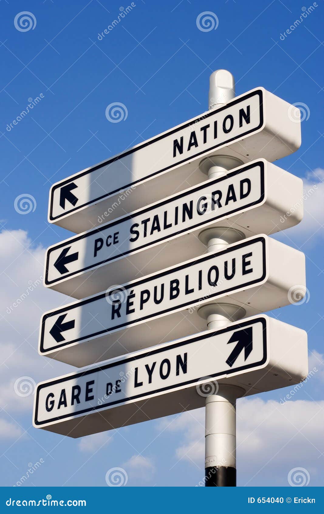 Parisian directions stock photo. Image of french, signage - 654040