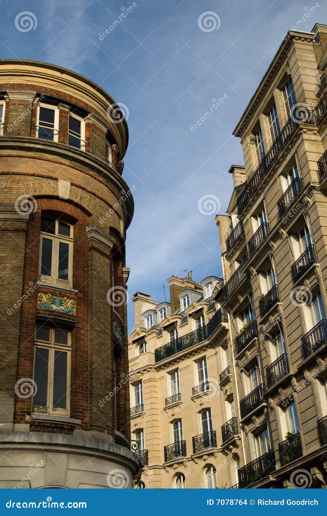 Parisian Flats stock photo. Image of europe, stone, balconies - 7078764