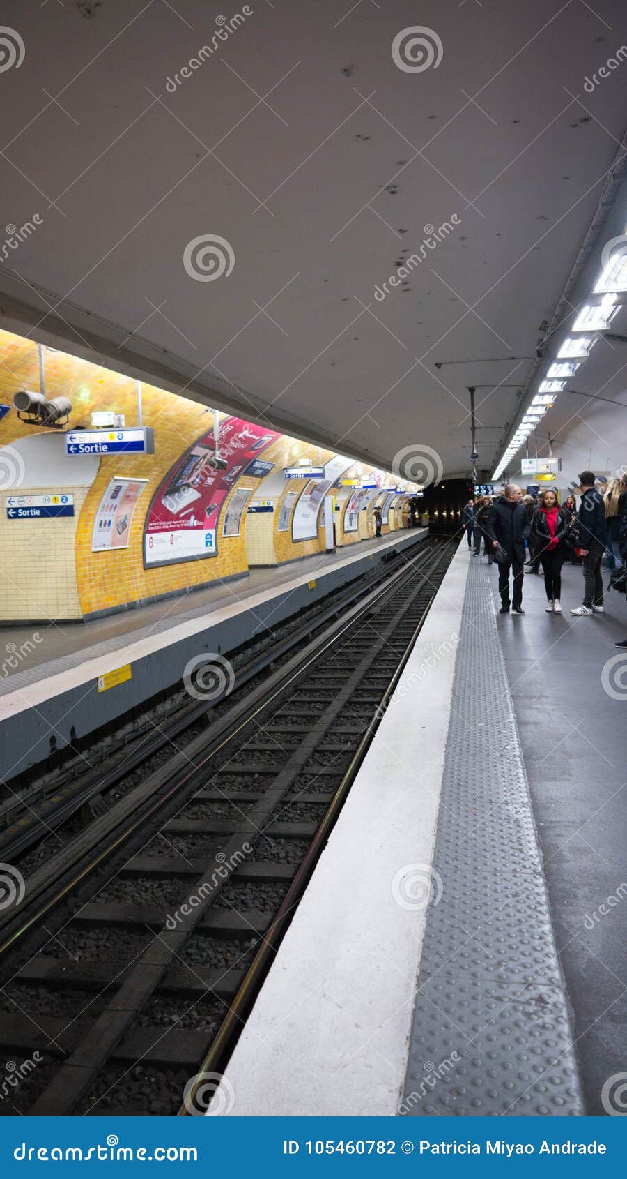 The Parisian Metropolitan Station Editorial Photography - Image of ...