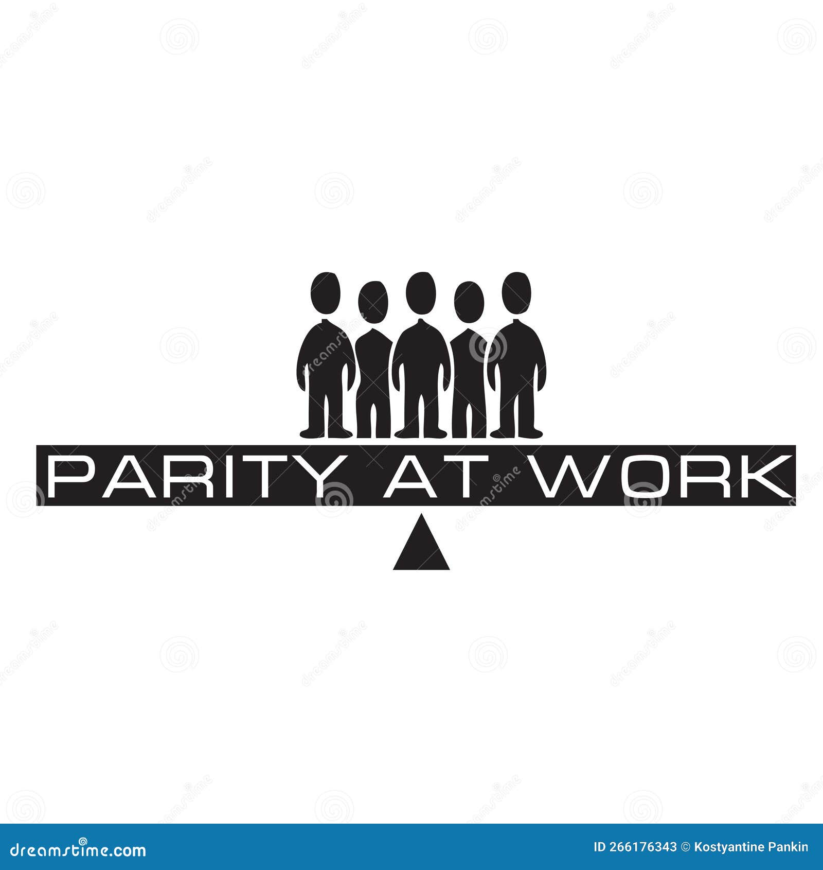 Parity at Work stock vector. Illustration of brigade - 266176343