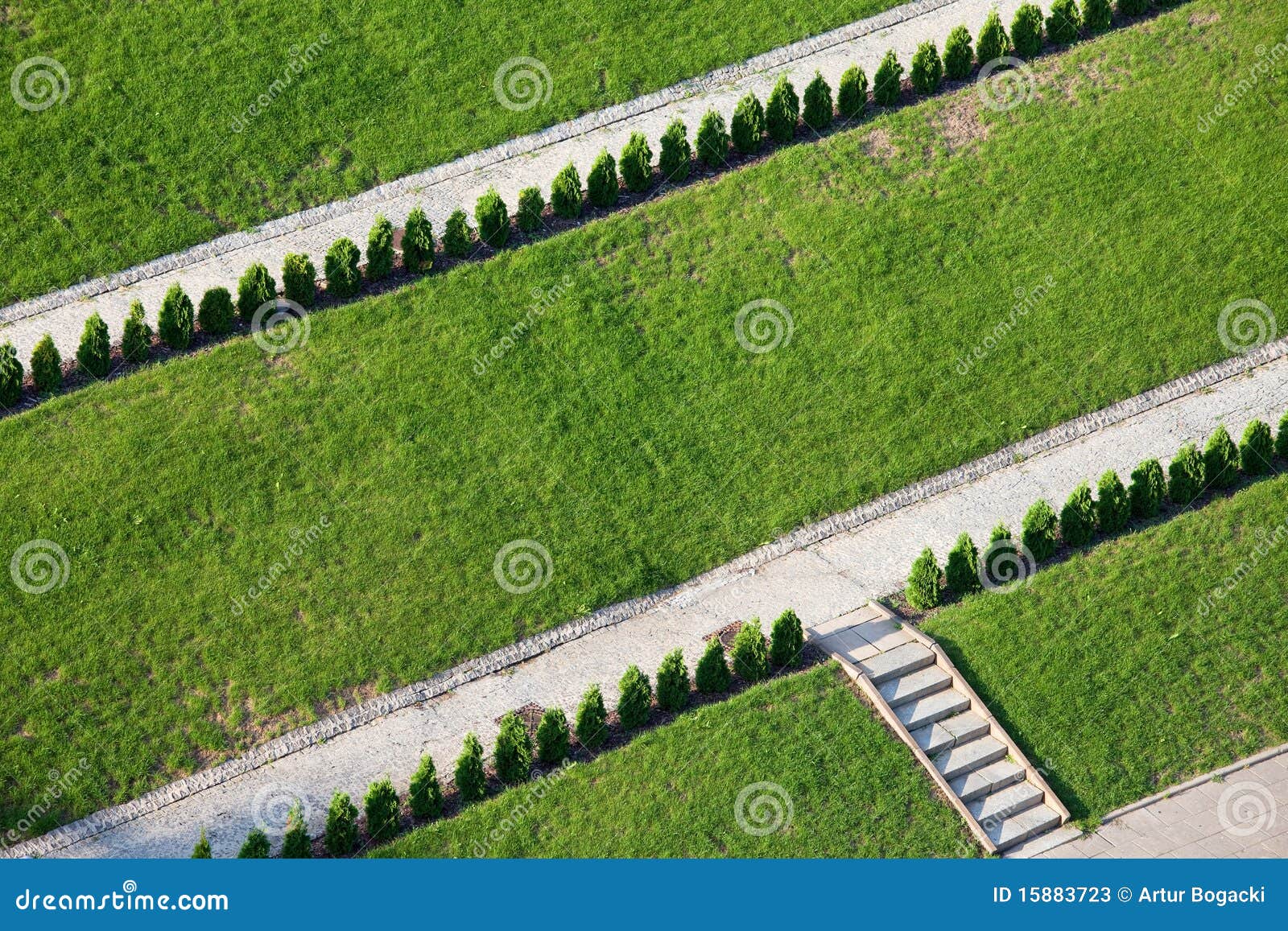 Park Abstract stock image. Image of greenery, grass, stairs - 15883723