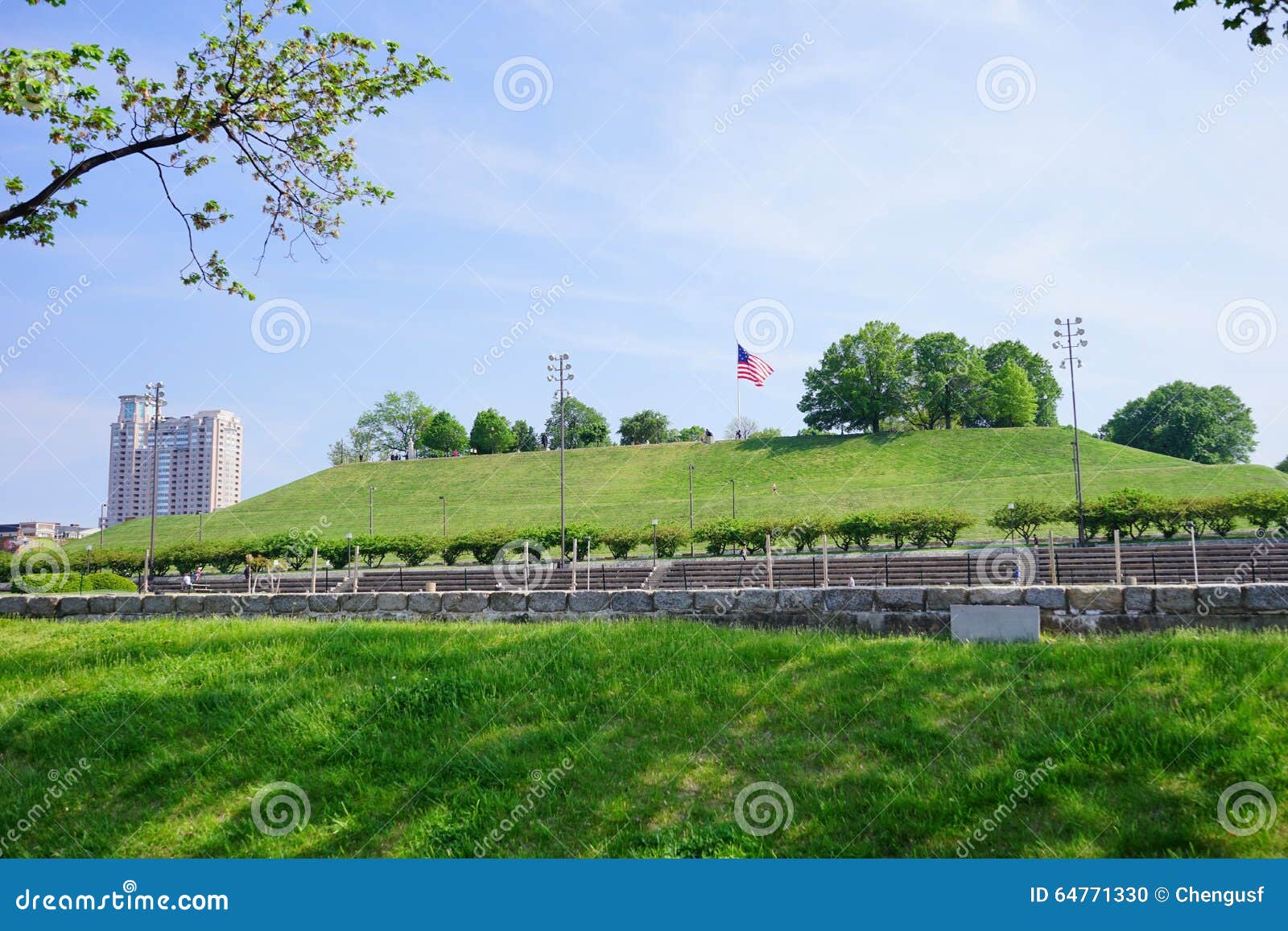 A Park in Baltimore Inner Harbor Editorial Image - Image of boat ...