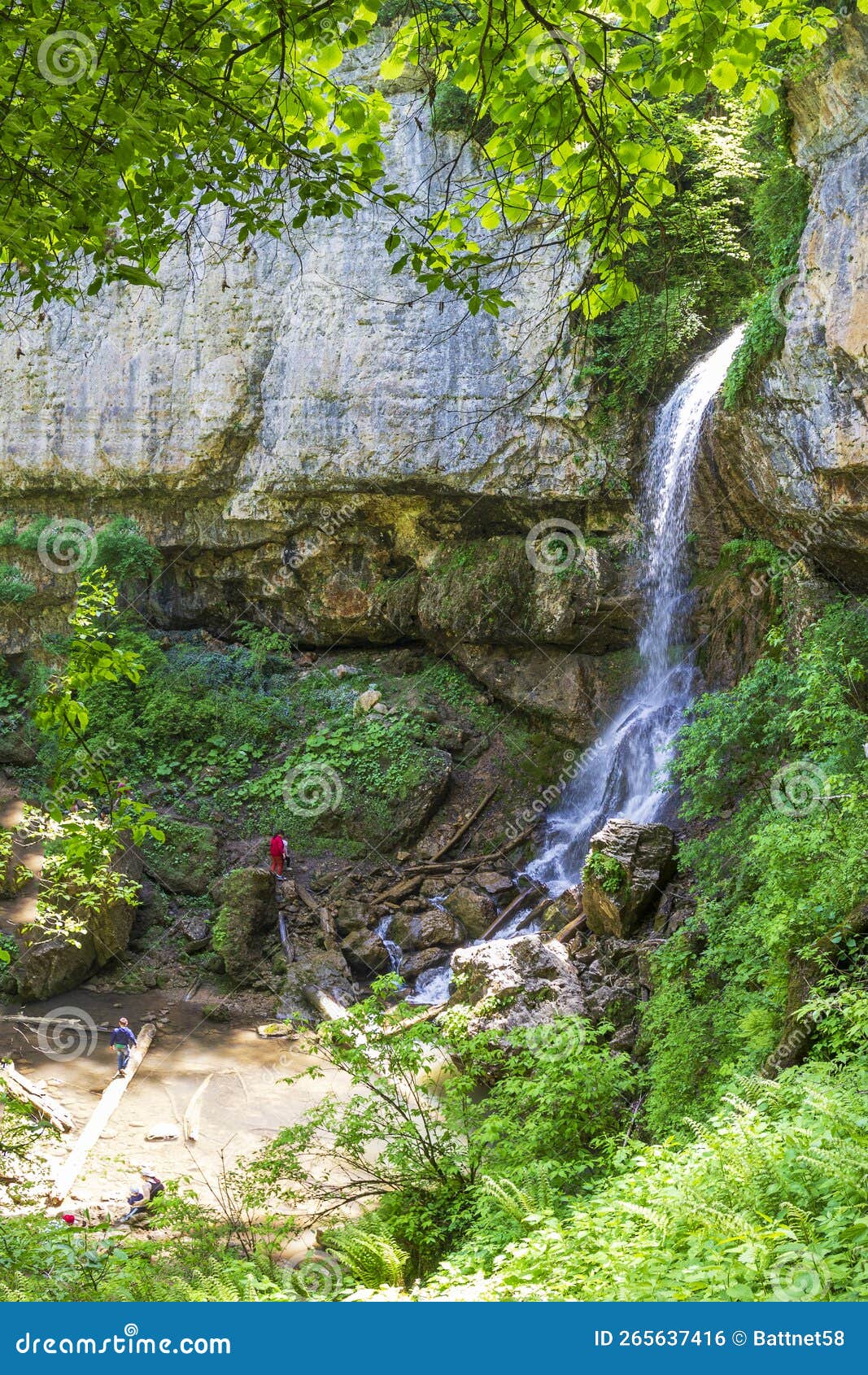 A Park, the Beginning of Spring, a Waterfall, Nature Walks, Panoramic ...
