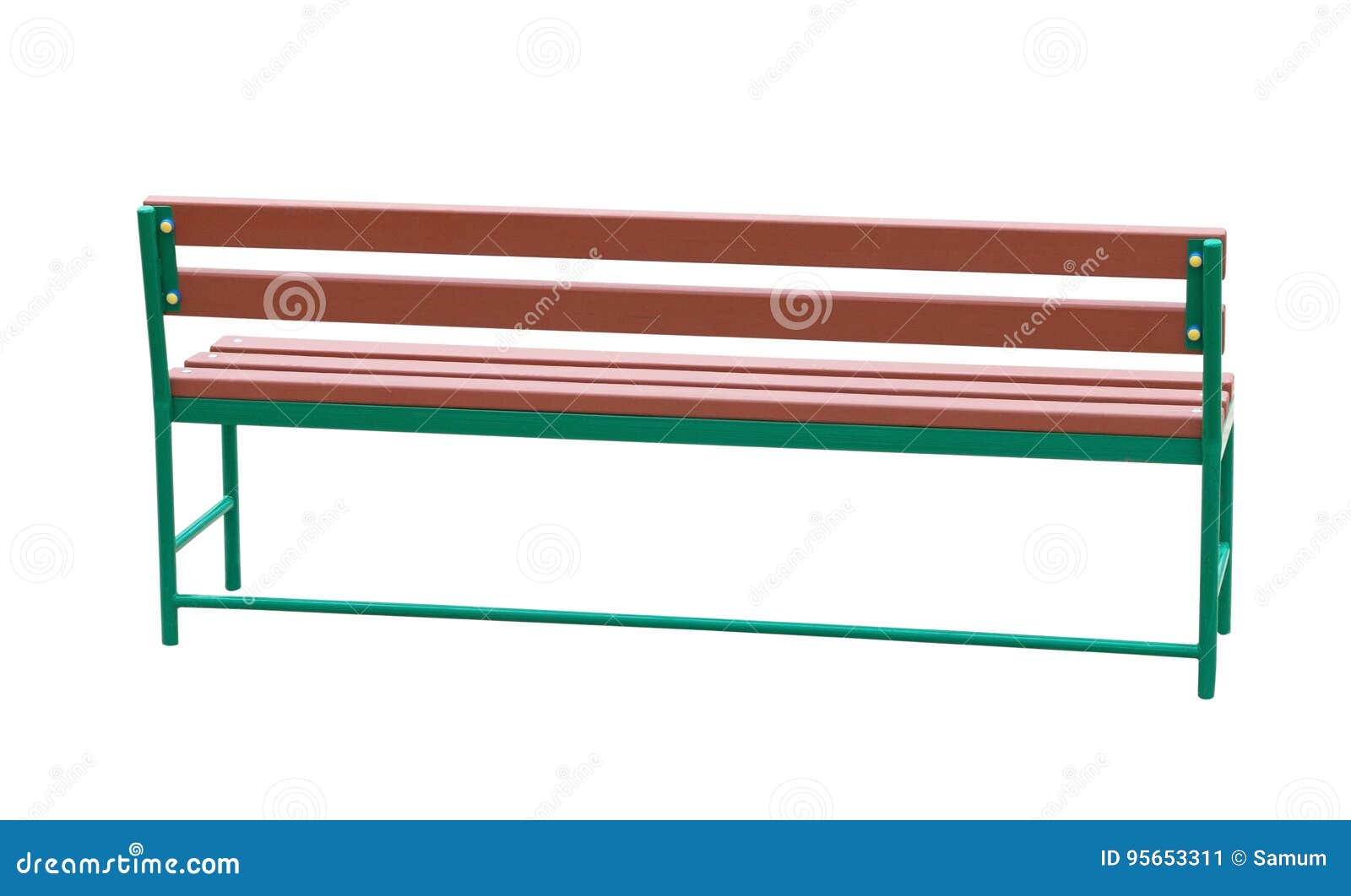 Park Bench Isolated on White Stock Image - Image of seat, urban: 95653311