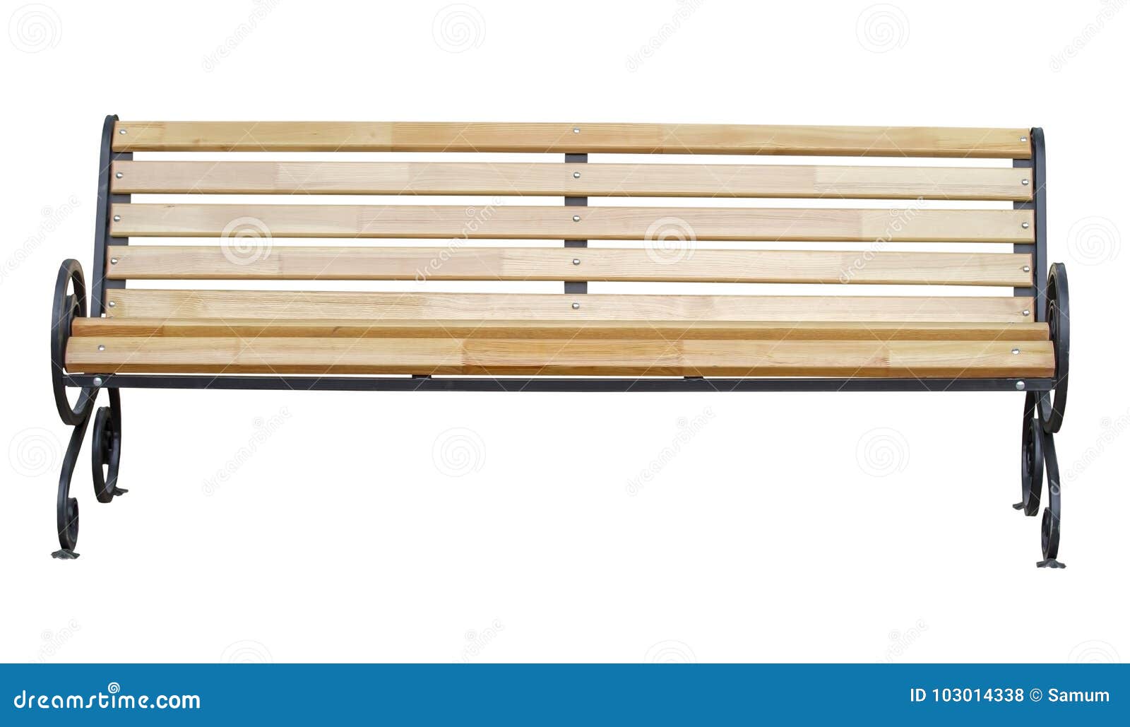 Park Bench Isolated on White Stock Photo - Image of people, human ...