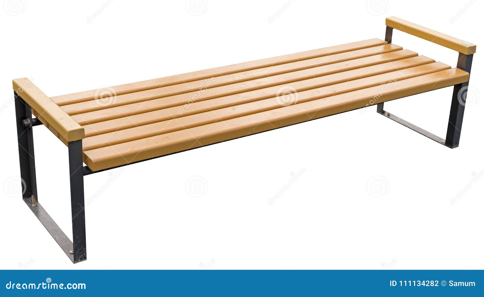 Park Bench Isolated on White Stock Photo - Image of bench, relax: 111134282