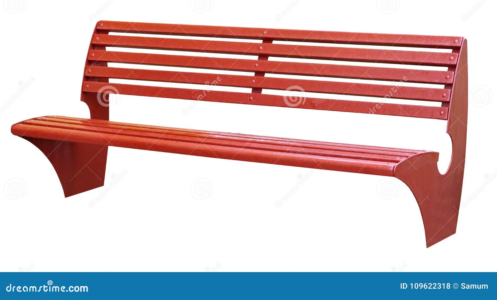 Park Bench Isolated on White Stock Photo - Image of garden, isolated ...