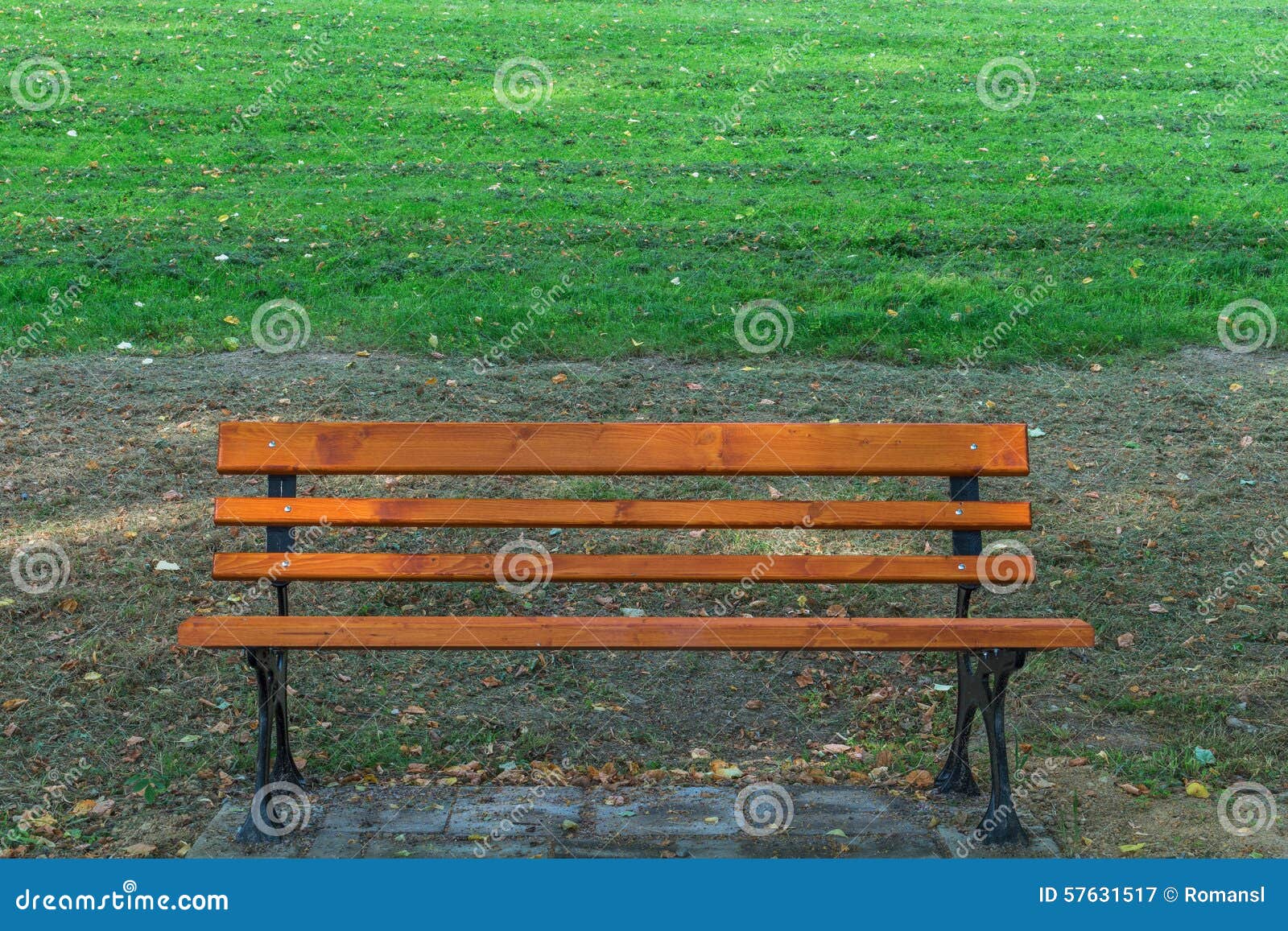 Park bench in the morning stock image. Image of misty - 57631517
