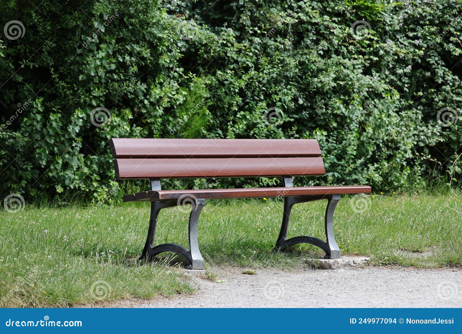 Park Bench for Relaxing on a Walk Stock Photo - Image of bike, walk ...
