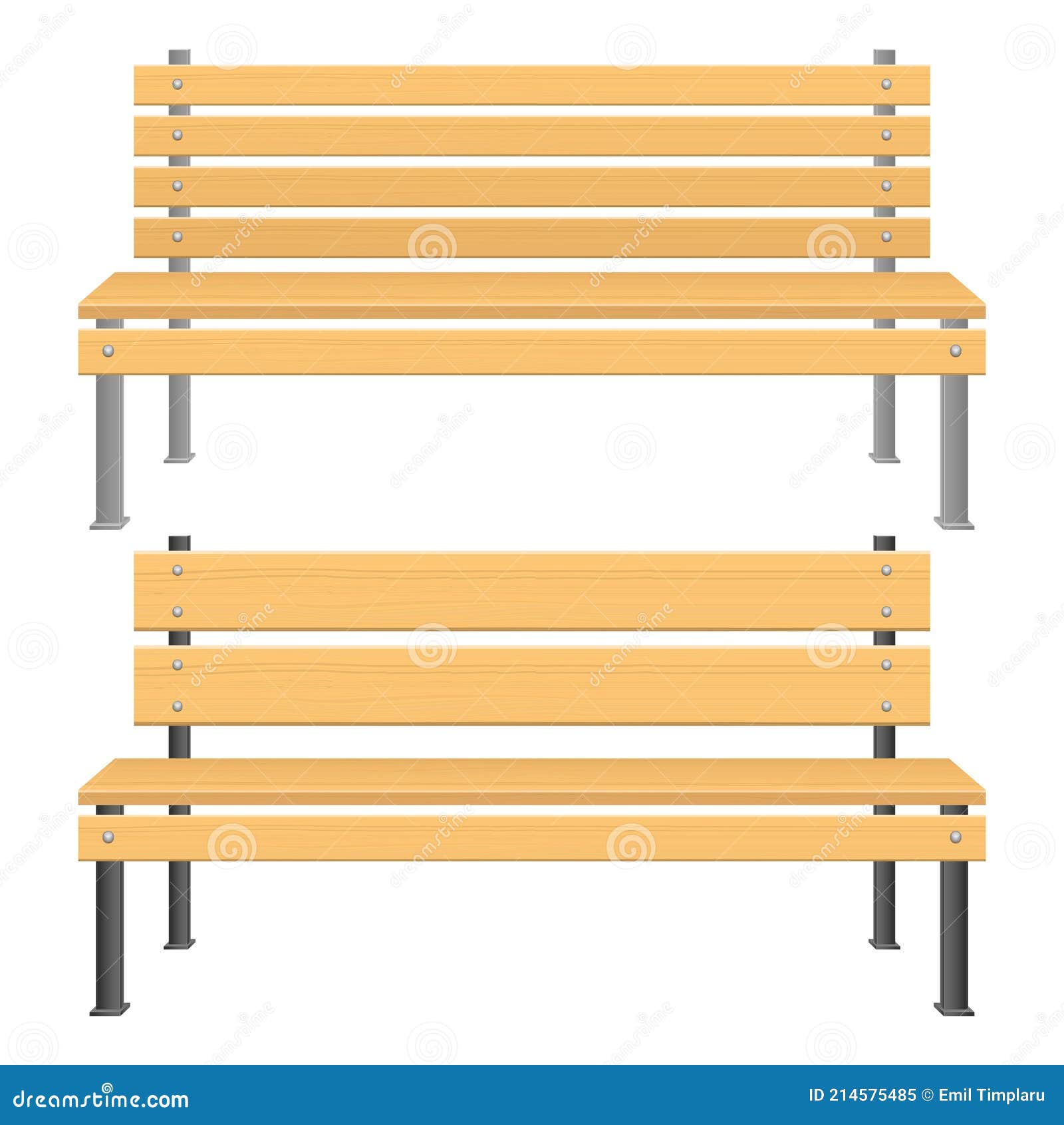 Park Bench Vector Design Illustration Stock Vector - Illustration of ...