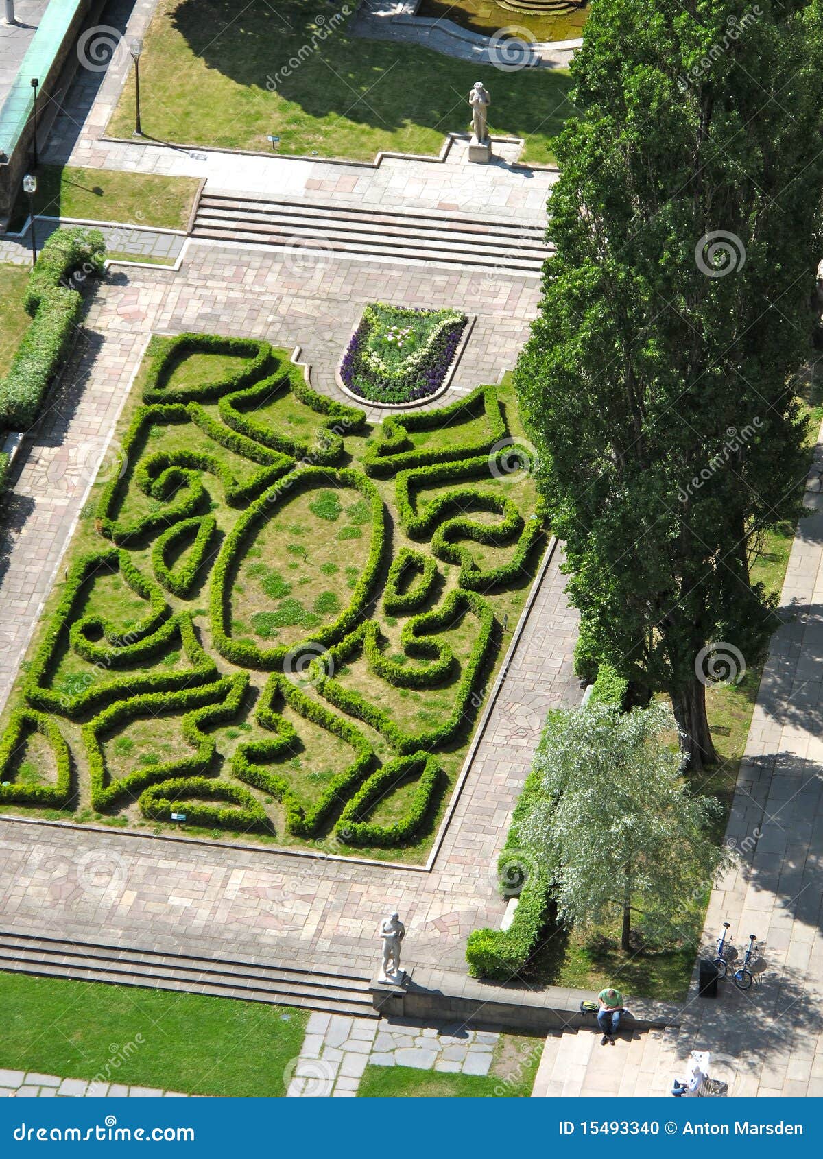 Park, bird s eye view stock photo. Image of footpath - 15493340