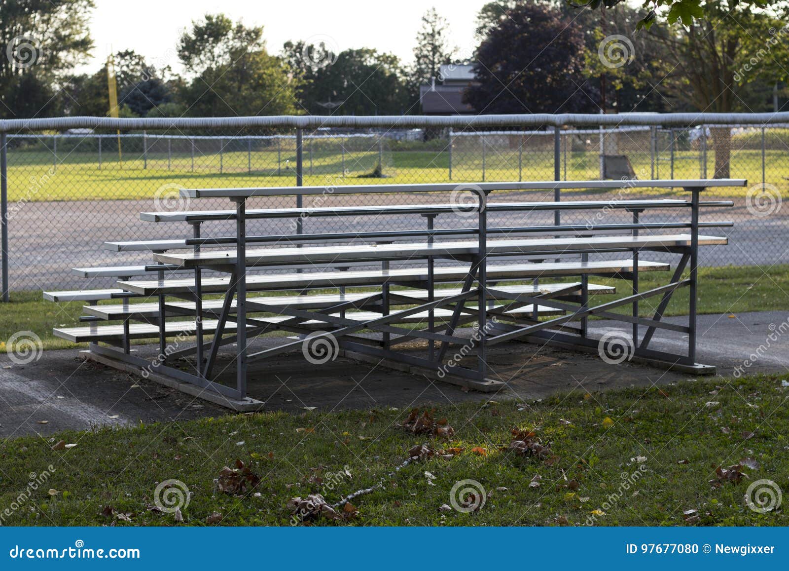 Park Bleachers stock photo. Image of recreation, baseball - 97677080