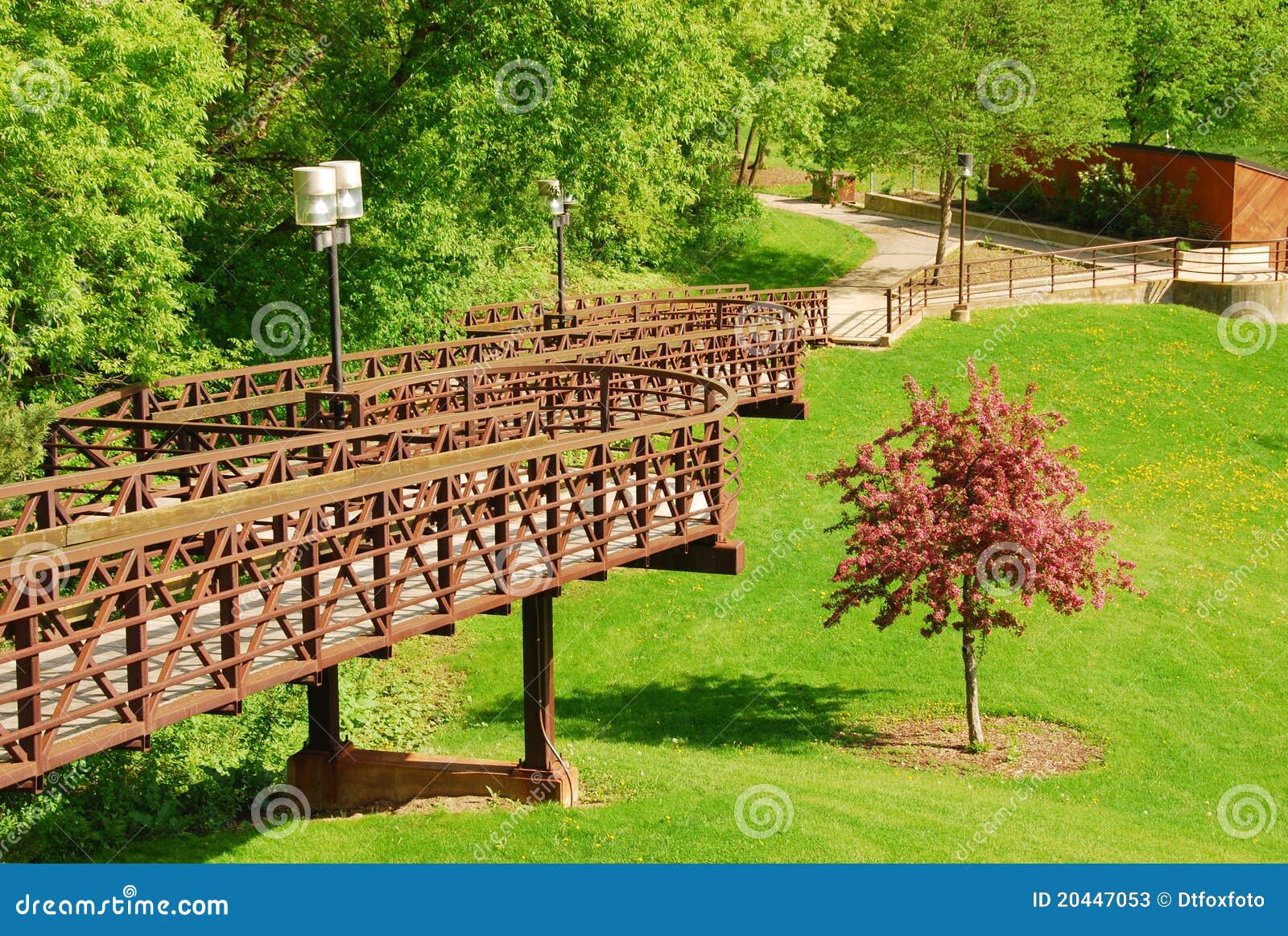 Park Bridge stock image. Image of footbridge, park, hiking - 20447053