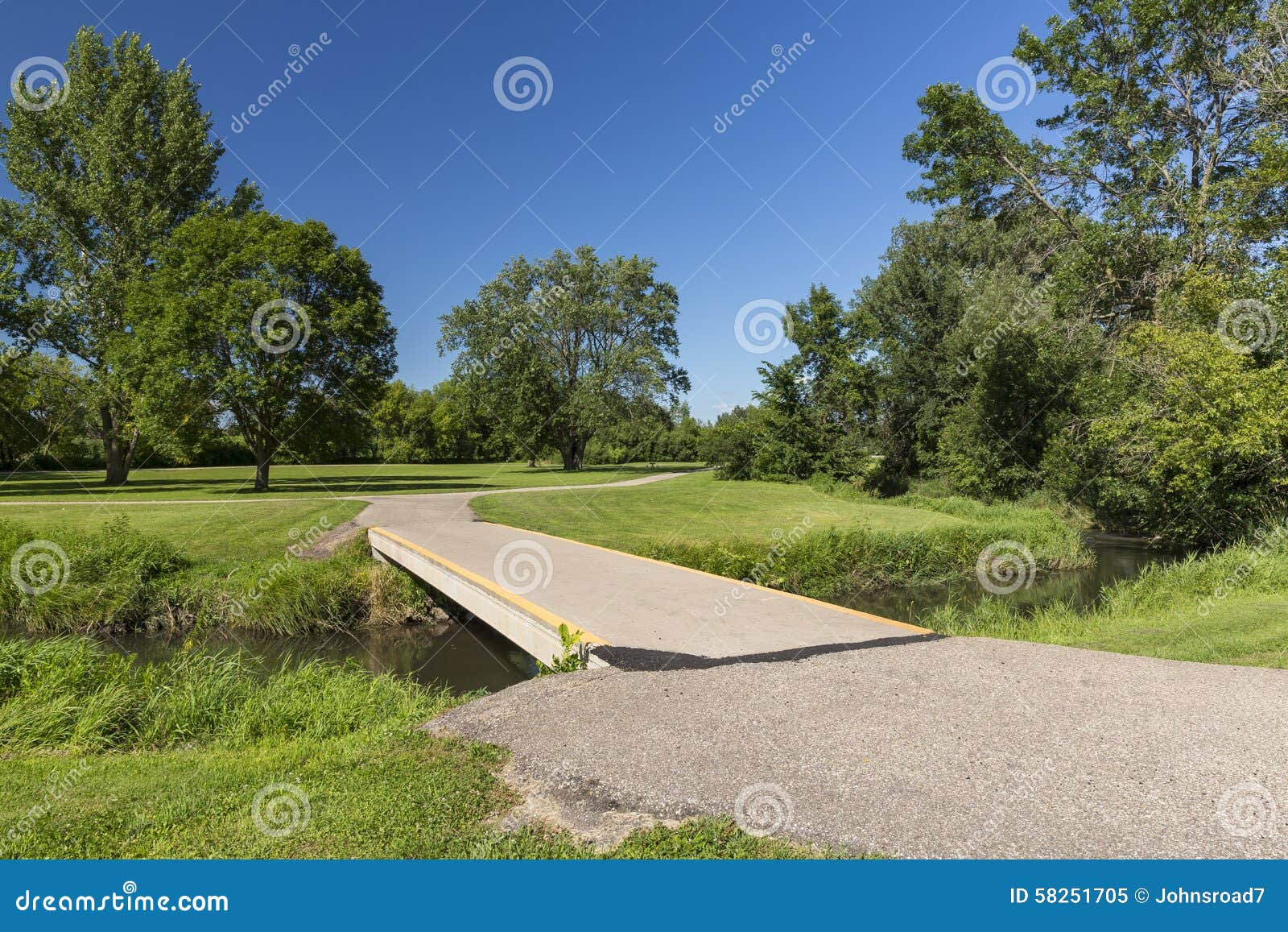 Park Bridge and Trail stock image. Image of scenic, path - 58251705