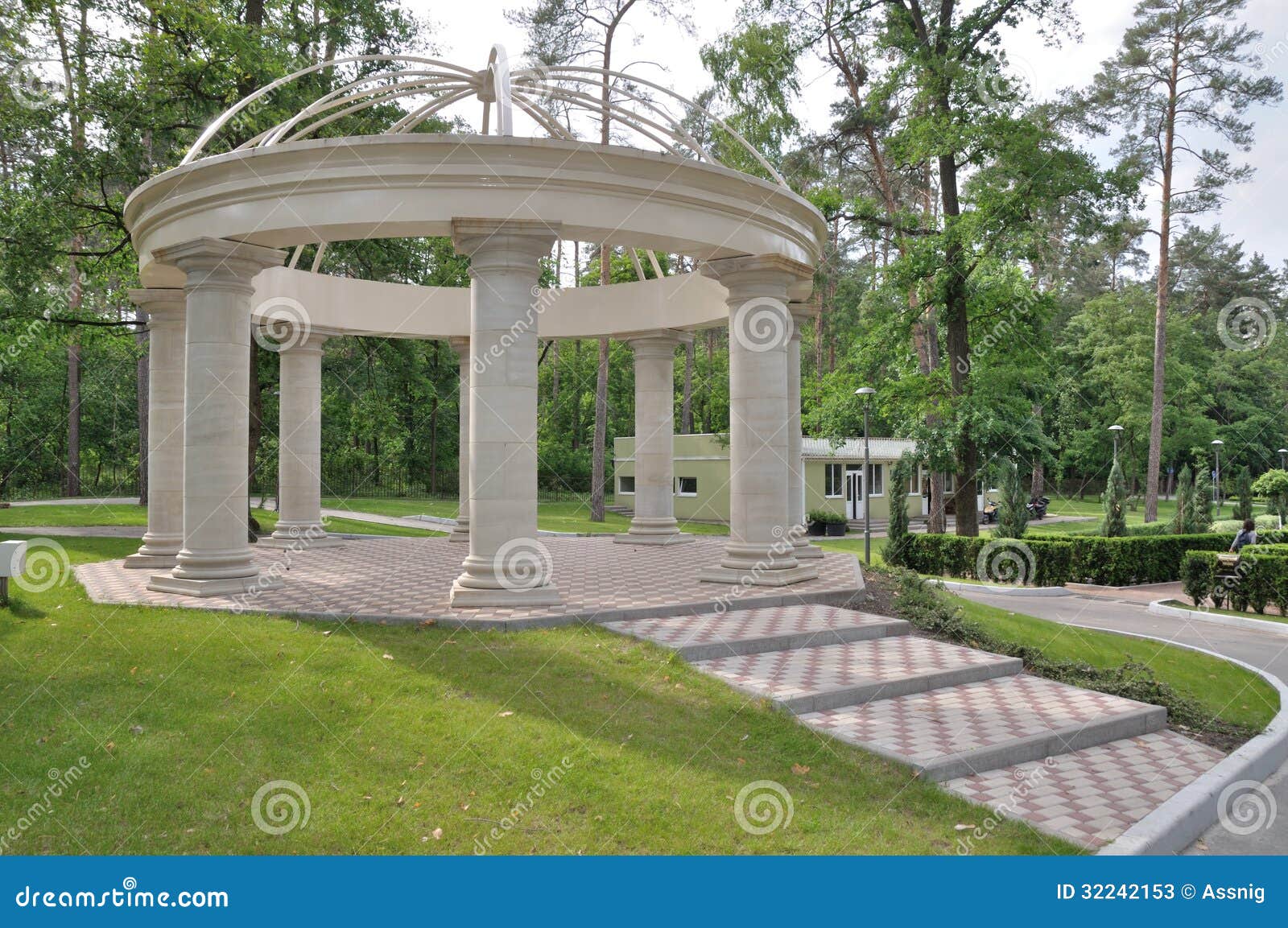 The park in Bucha-town stock image. Image of field, landscape - 32242153