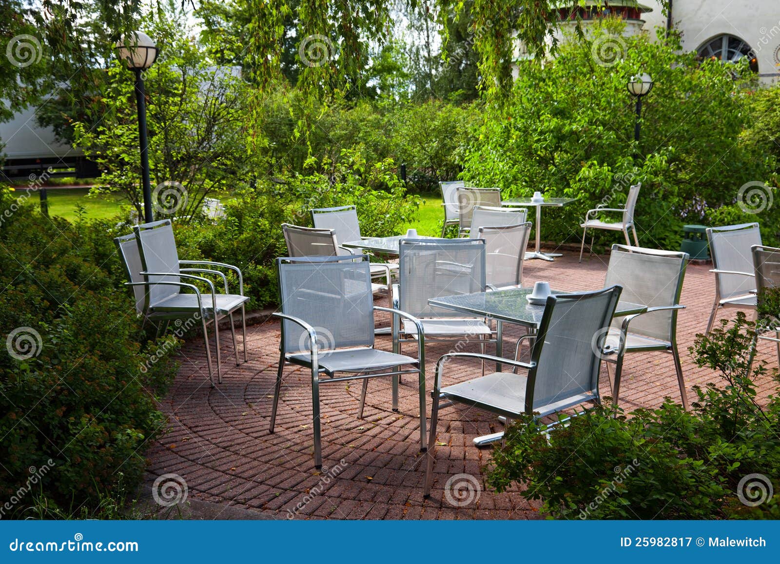 Park cafe stock image. Image of scene, seat, table, leisure - 25982817