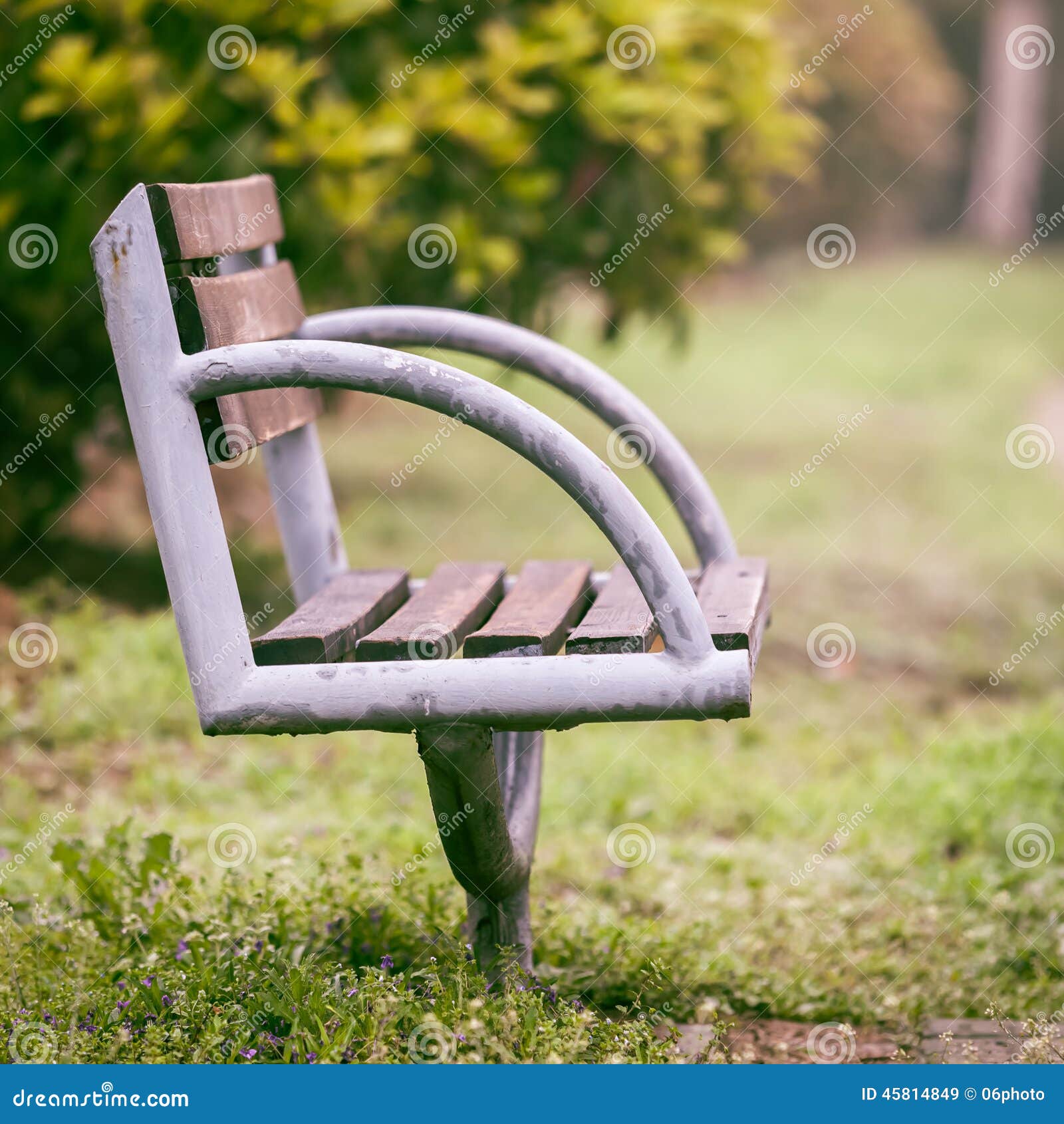 Park chair stock image. Image of chair, seat, natural - 45814849