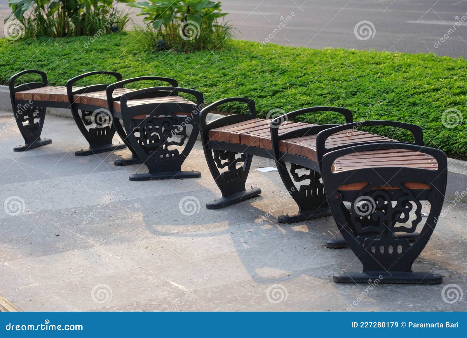 Park Chairs in Public Spaces Stock Image - Image of footpath, blue ...