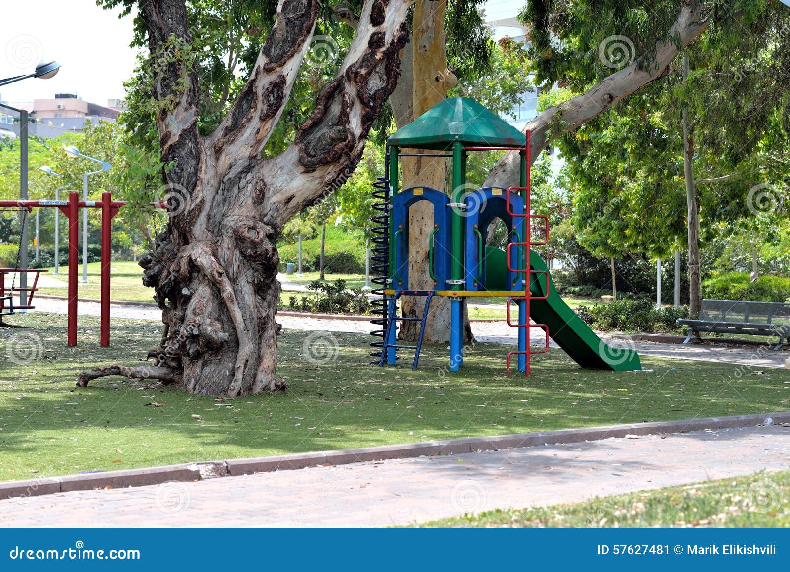 Park for children stock image. Image of woods, contrast - 57627481