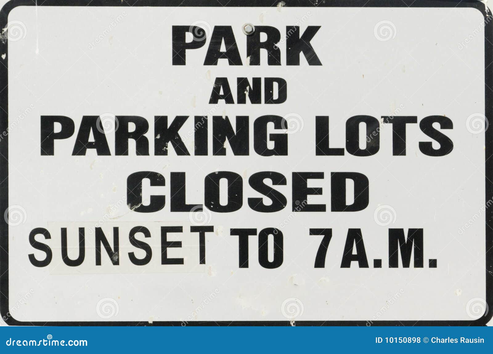 Park Closed Sign stock photo. Image of warning, sign - 10150898