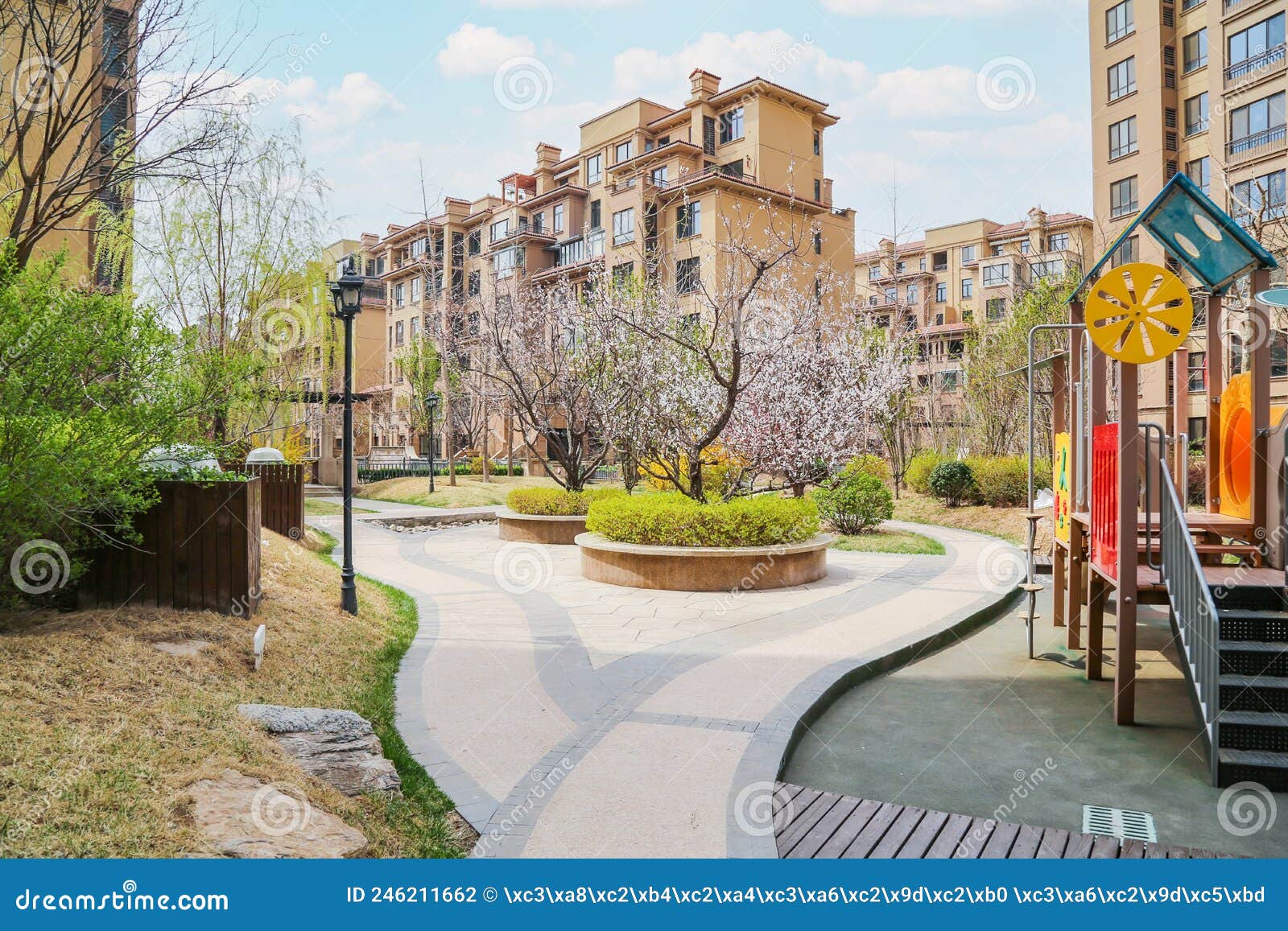 Park Community Building Natural Scenery Stock Photo - Image of ...