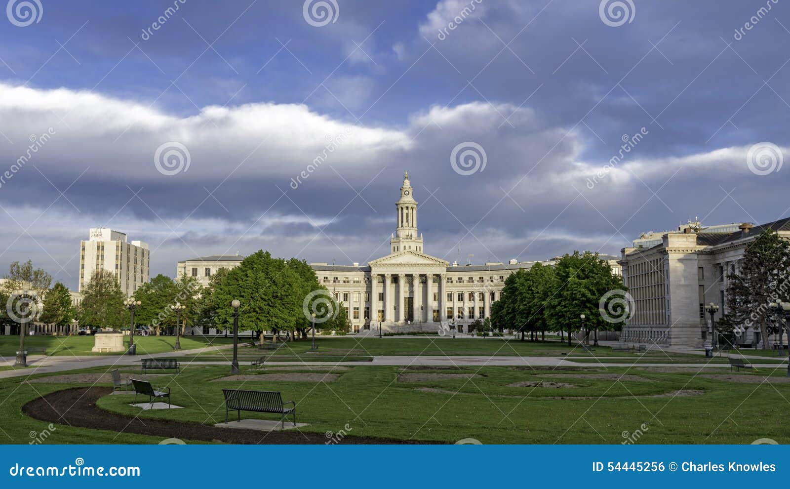 Park at the County Courthouse in Denver Stock Photo - Image of colorado ...