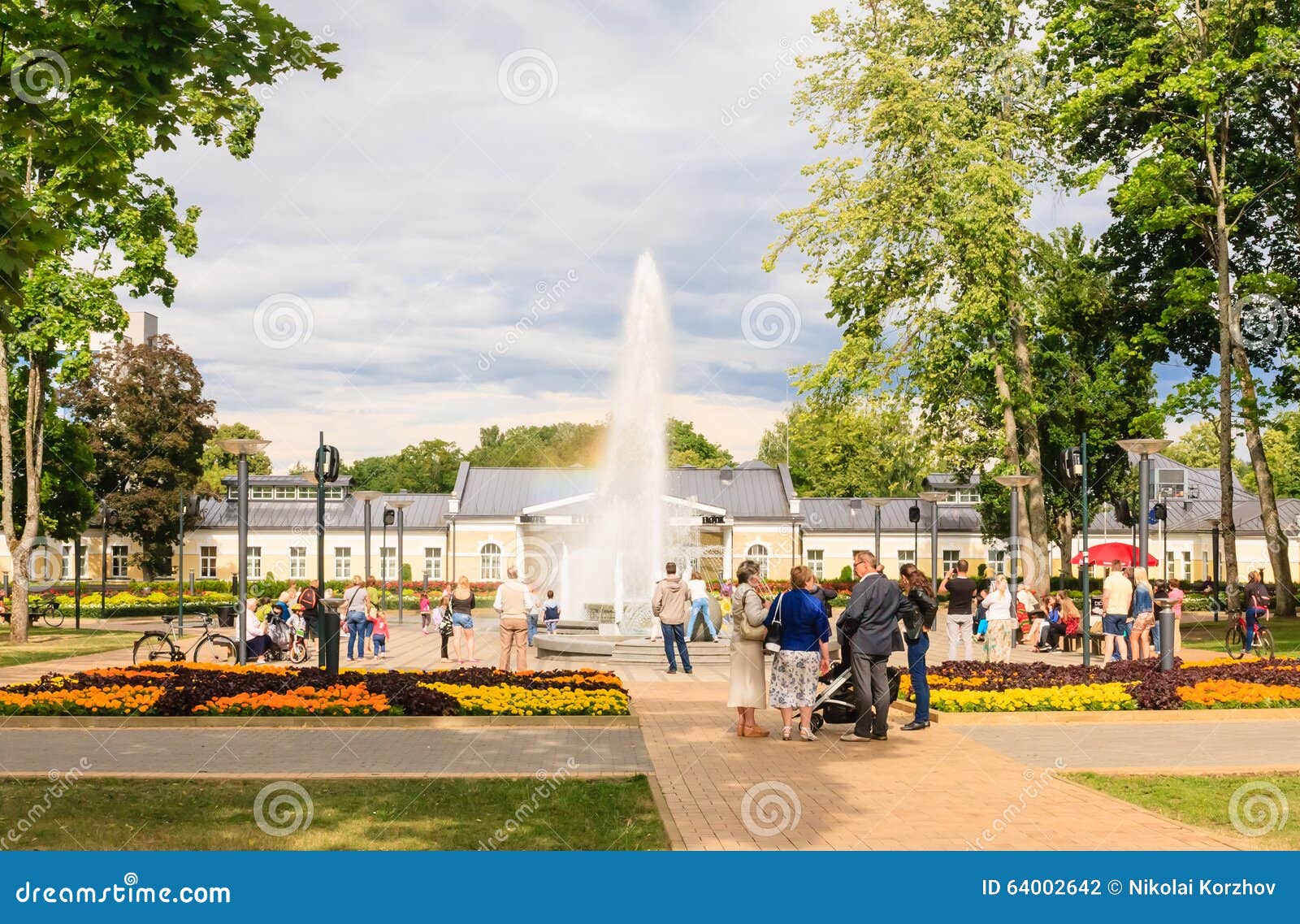 Park in Druskininkai, Lithuania Editorial Photography - Image of park ...