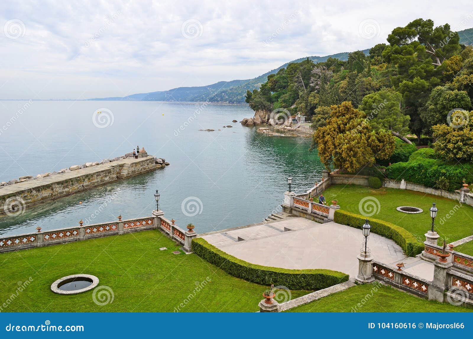 Park of Duino Castle, Trieste, Italy Editorial Photo - Image of castle ...