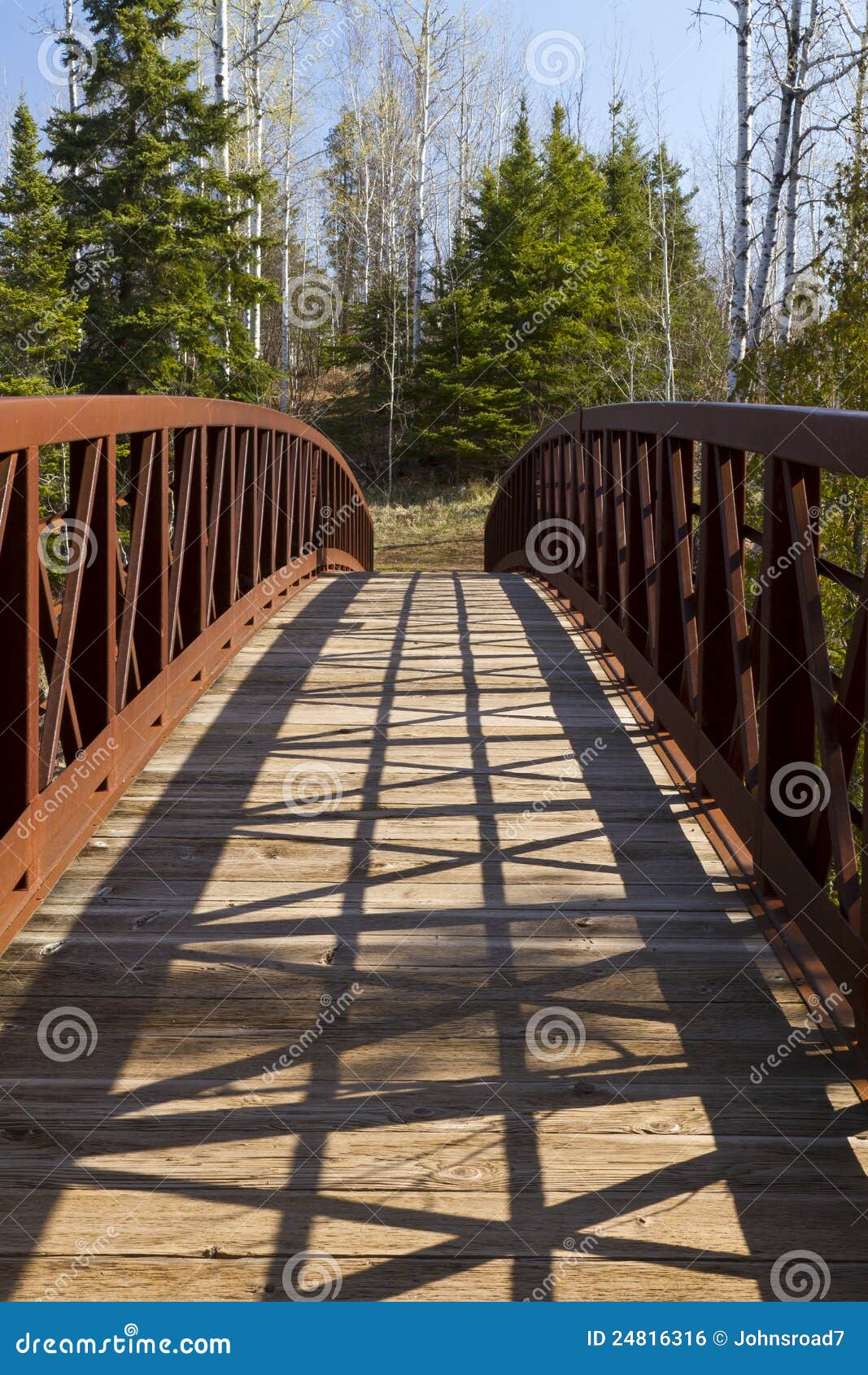 Park Footbridge stock photo. Image of modern, walking - 24816316