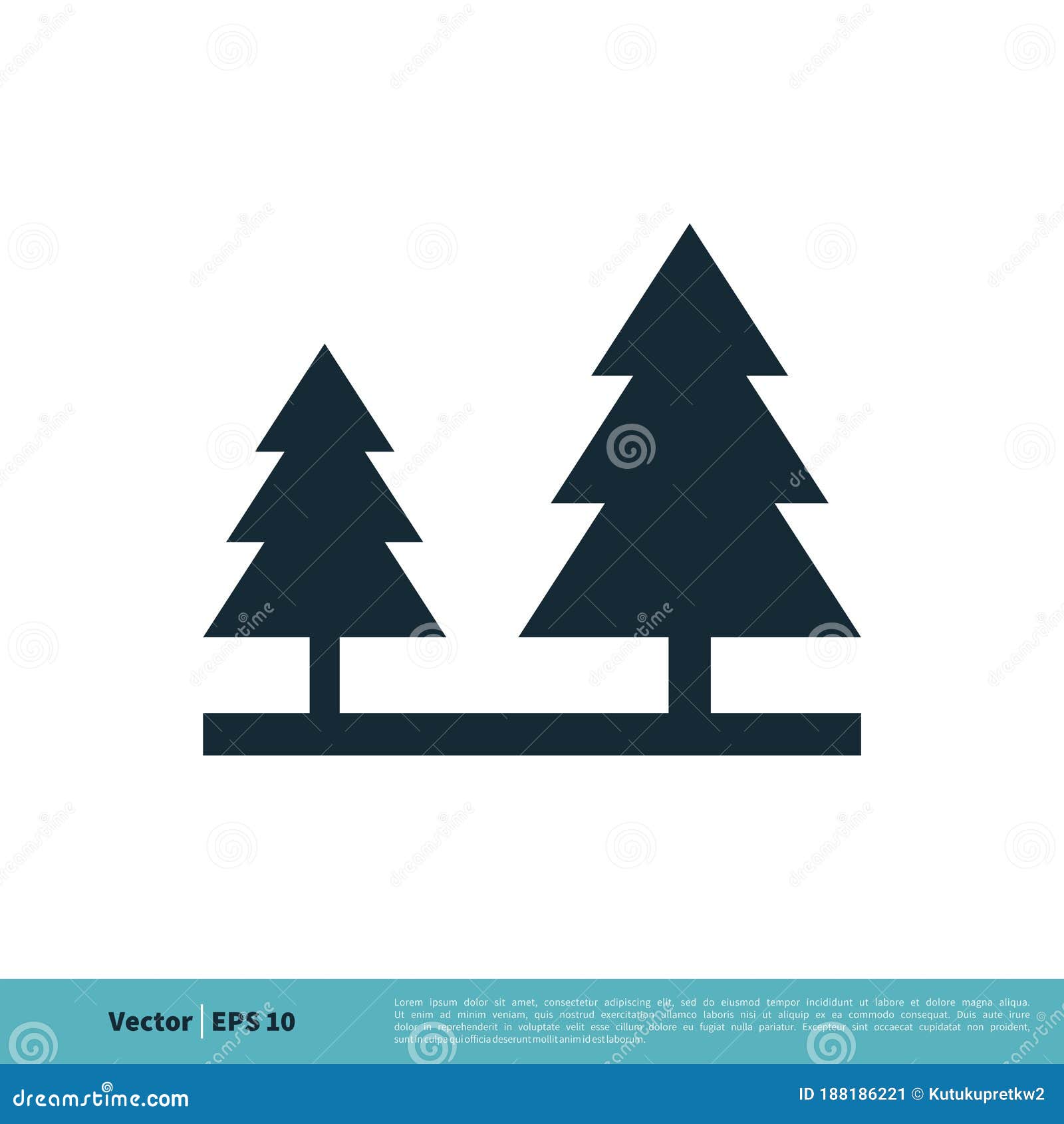 Park/ Forest Icon Vector Logo Template Illustration Design. Vector EPS ...