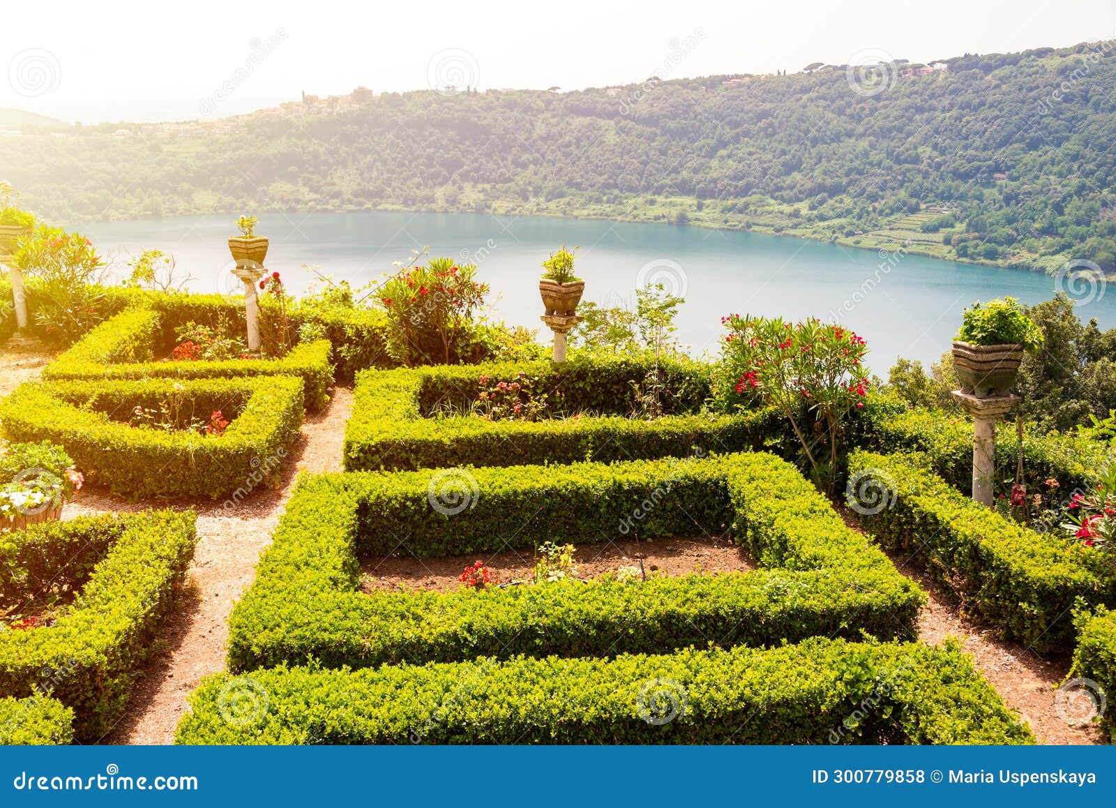 Park or Garden in Italy, Landscape Design Stock Photo - Image of ...