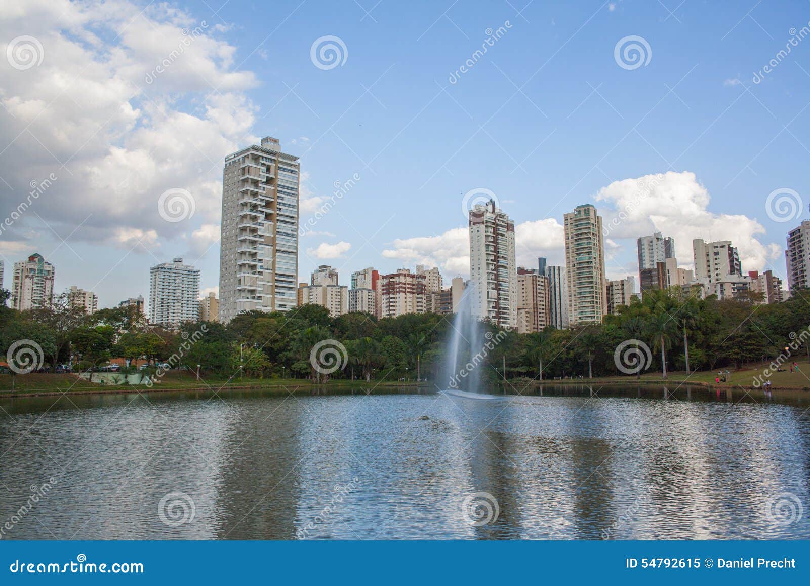 Park in Goiania stock image. Image of scenic, metropolitan - 54792615