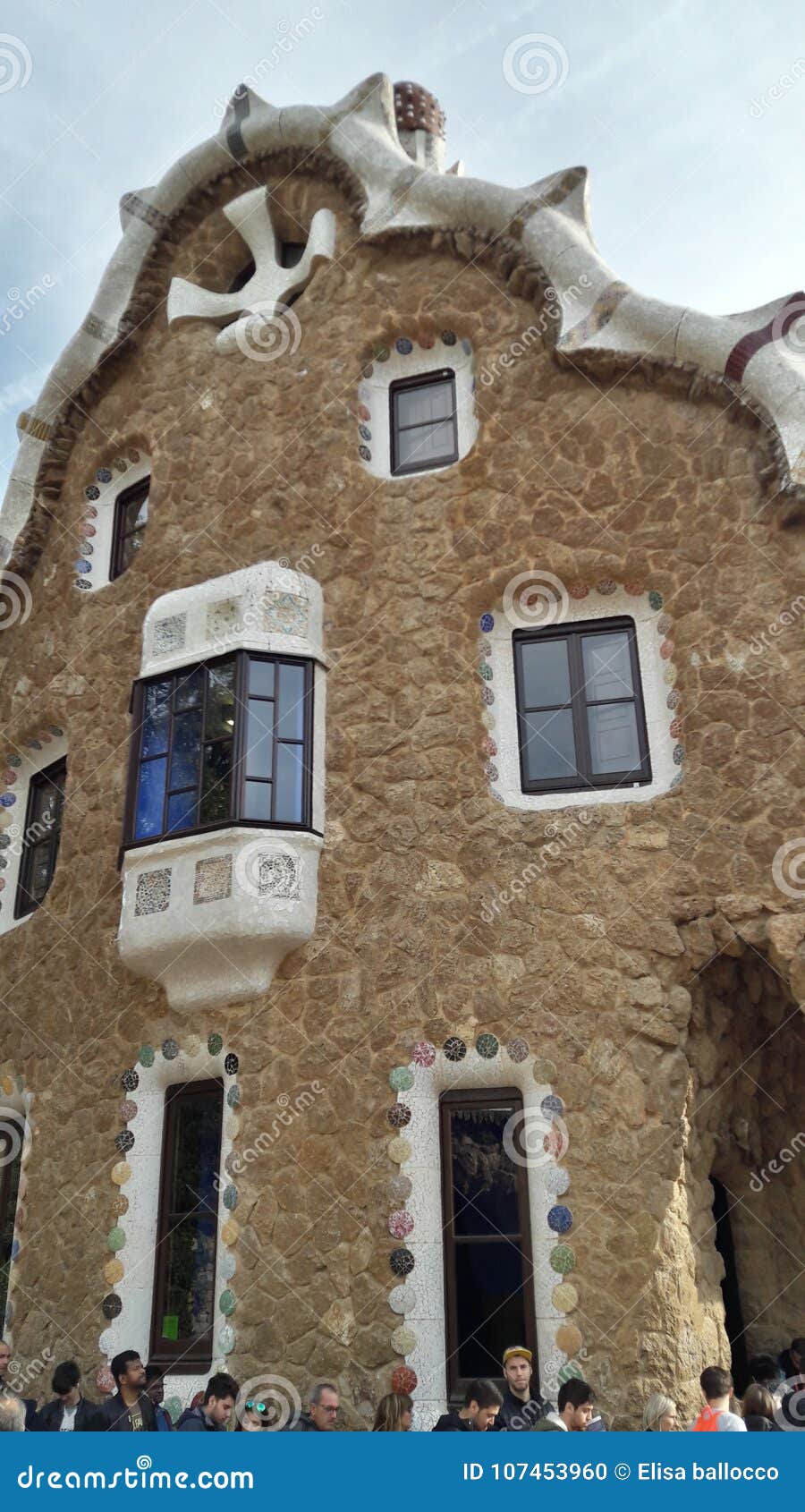 Park guell house editorial image. Image of guell, barcelona - 107453960