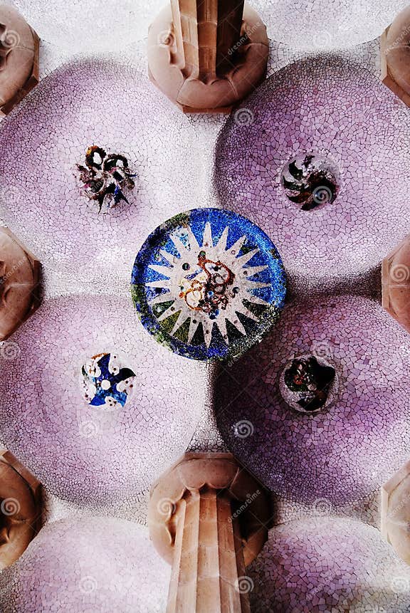 Park Guell - Tile Detail stock photo. Image of architect - 13534512