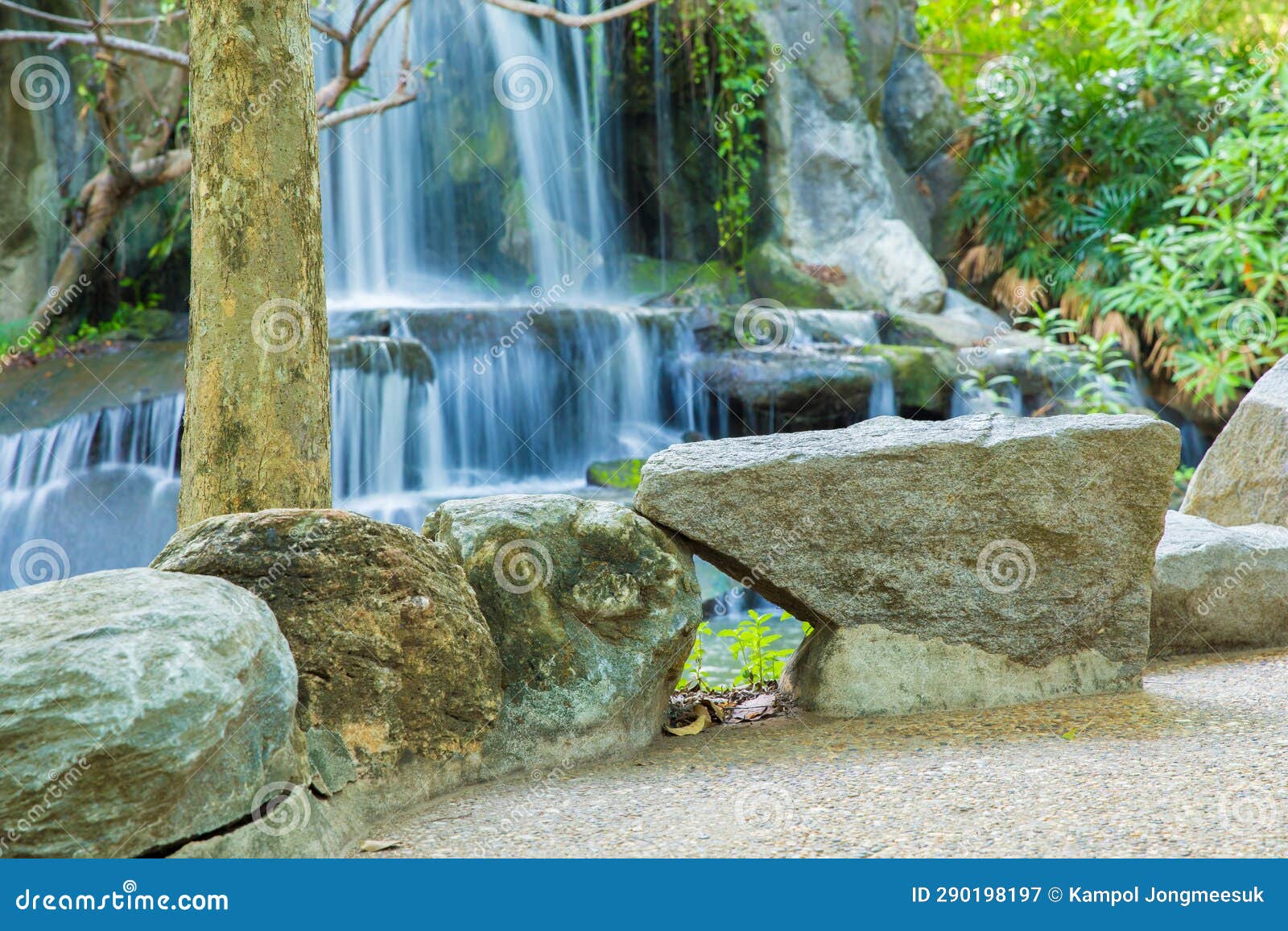 Artificial Waterfall In Front Of Siam Paragon Shopping Center At Siam ...