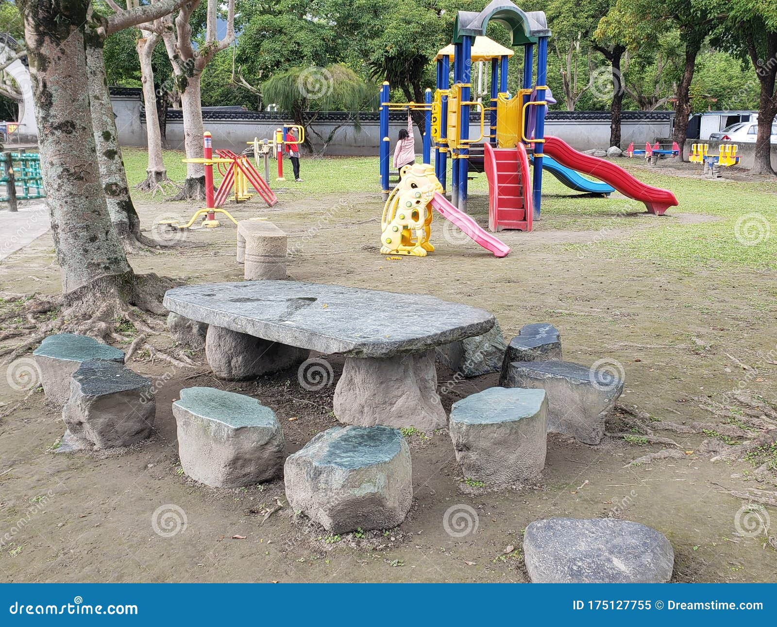 Park Hualien Taiwan Playground Stone Table Editorial Image - Image of ...