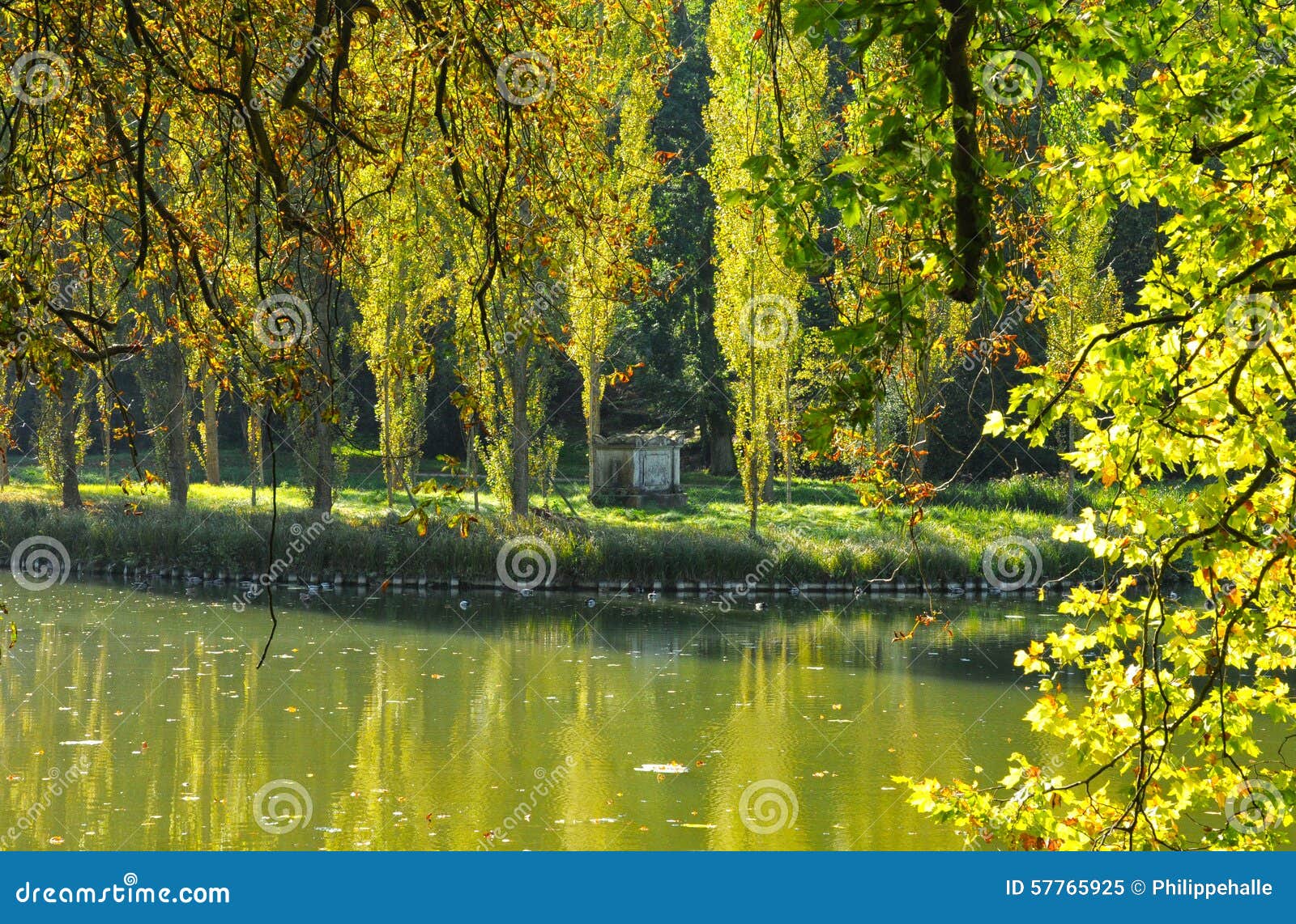 Park Jean-Jacques Rousseau in Ermenonville Stock Image - Image of ...
