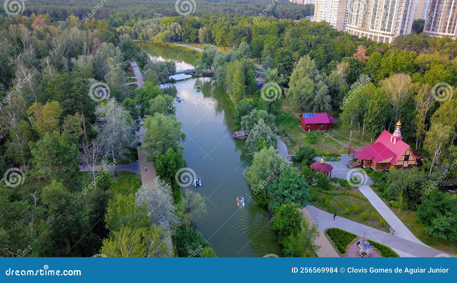 A park in Kyiv Ukraine stock photo. Image of pond, kyiv - 256569984