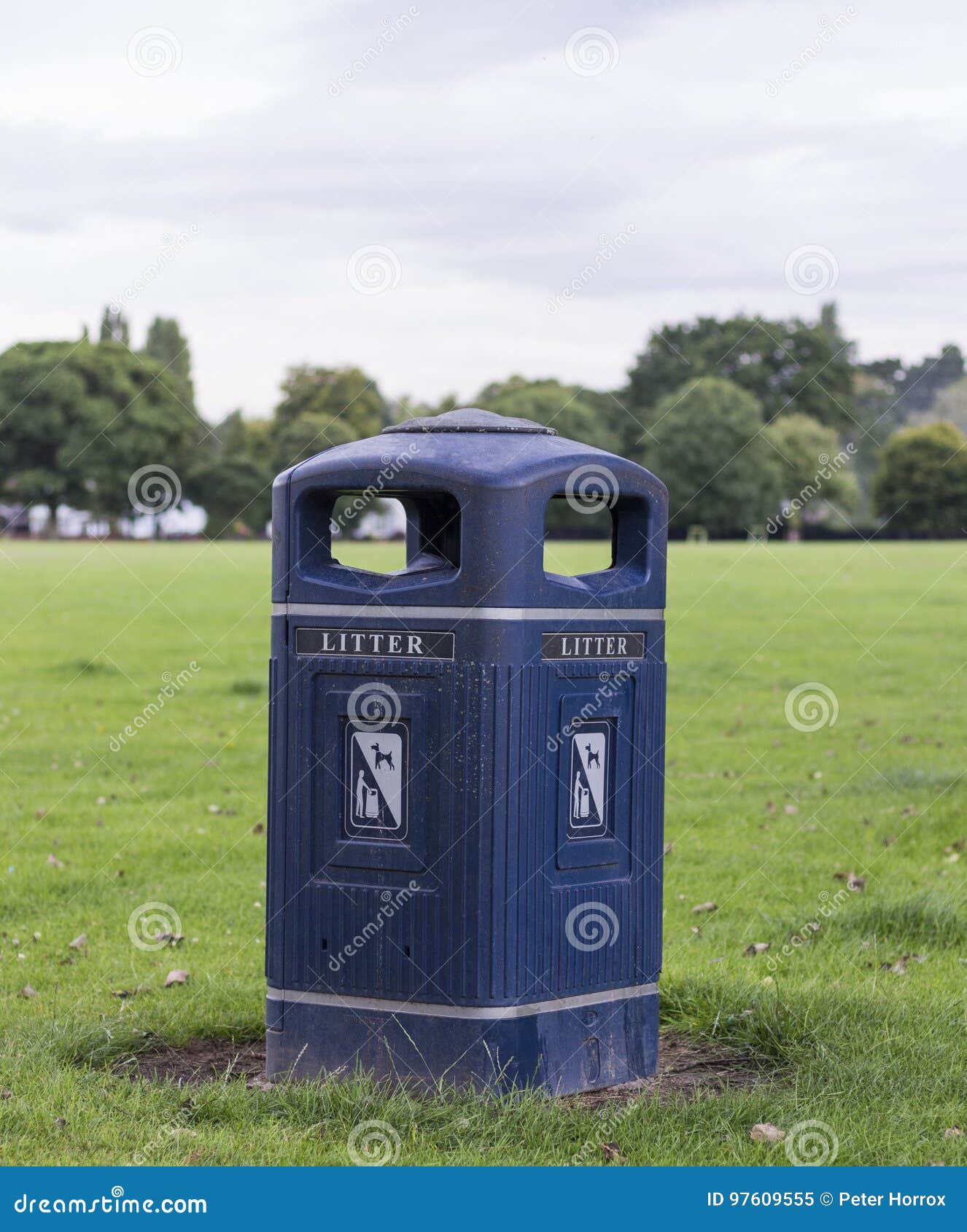 Park litter bin stock image. Image of ecology, litter - 97609555