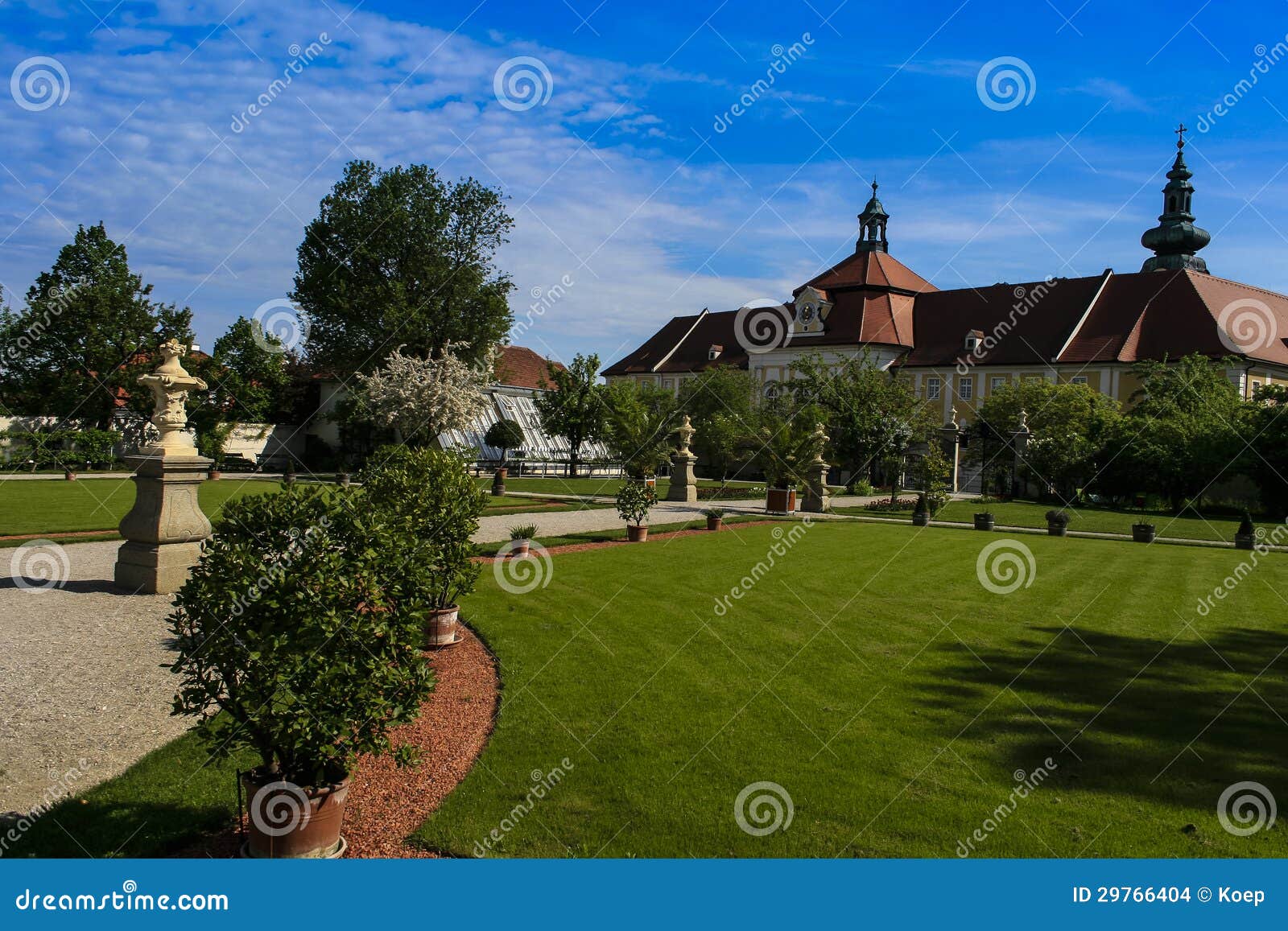 Park of the Monastery Seitenstetten Editorial Stock Image - Image of ...