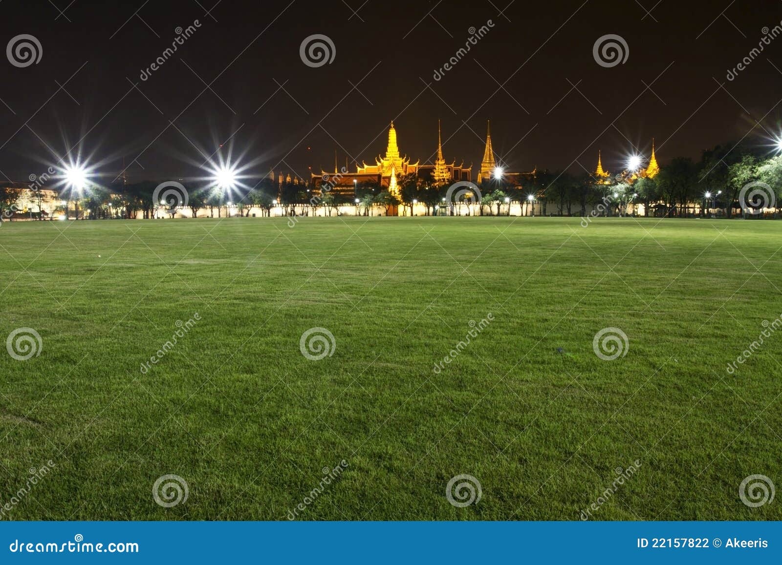Park at night stock photo. Image of green, public, field - 22157822