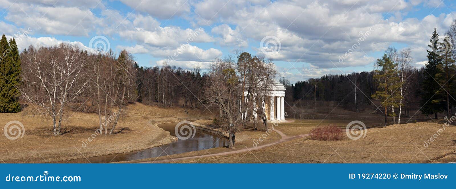 Park panorama stock photo. Image of park, columns, architecture - 19274220