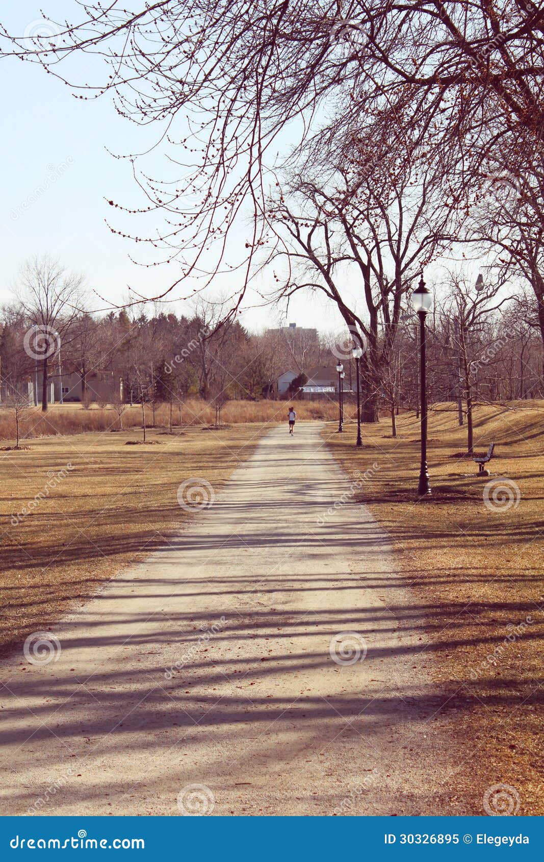 Park path at spring stock image. Image of natural, spring - 30326895