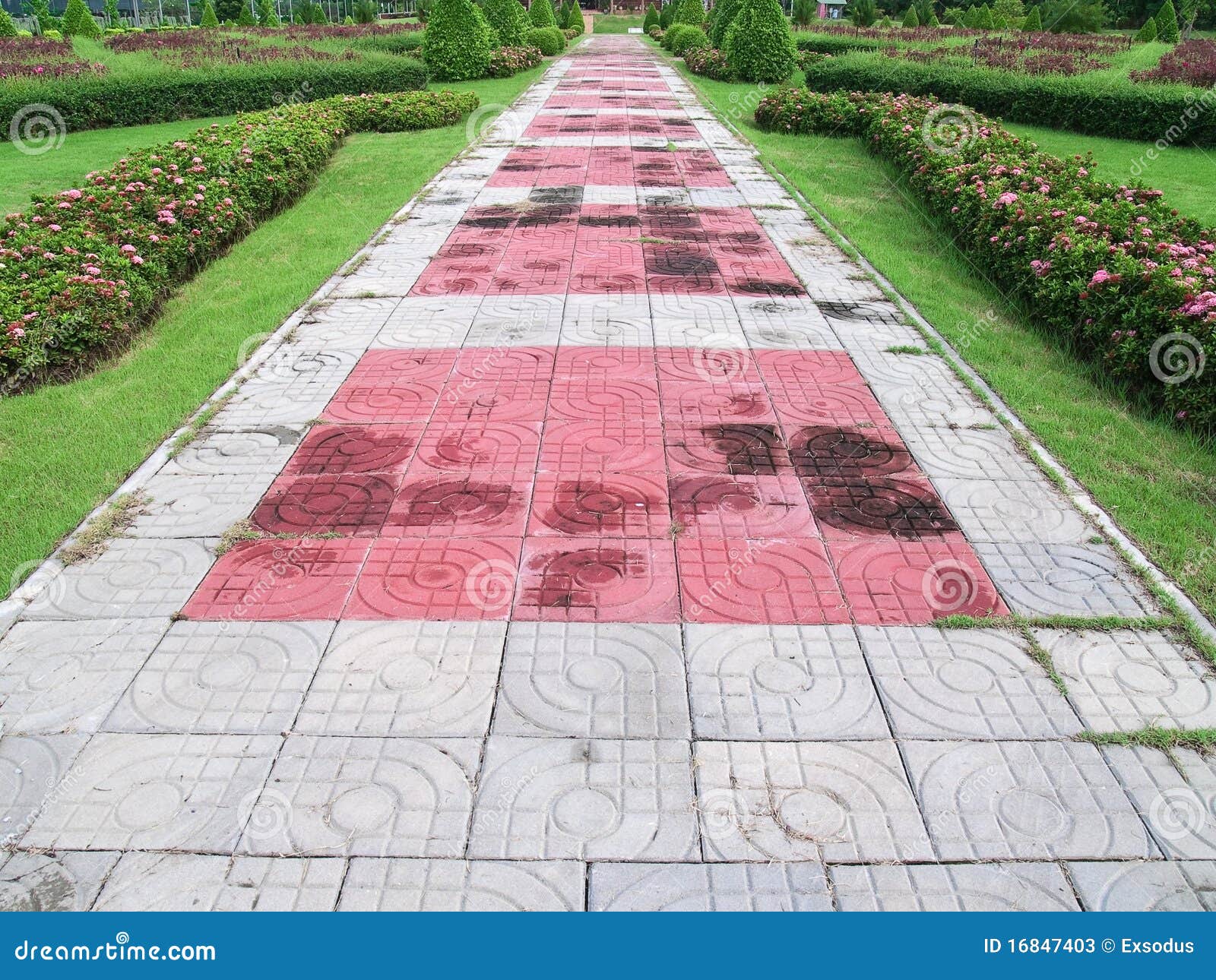 Park Pathway stock image. Image of floral, concept, lush - 16847403