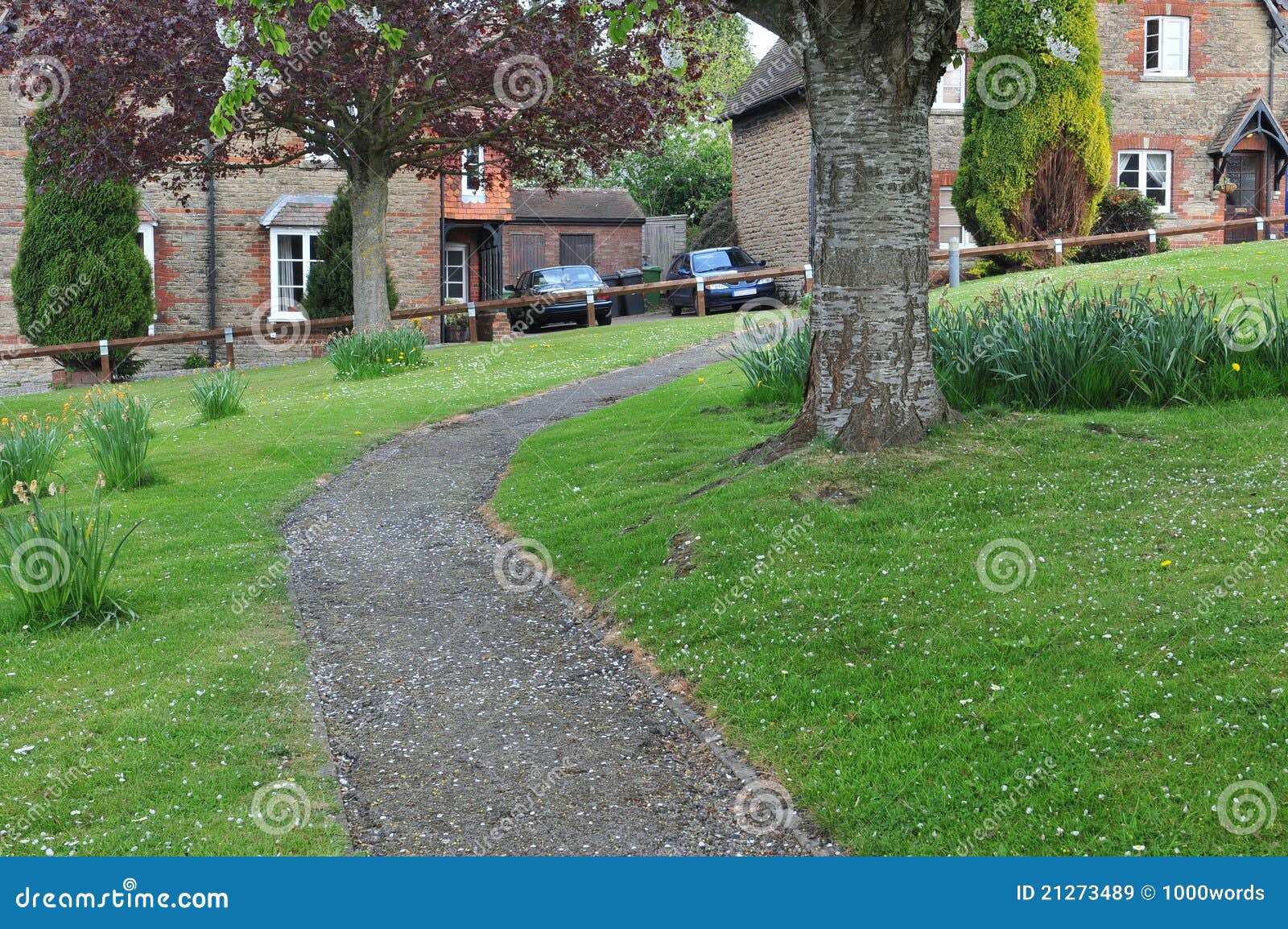 Park Pathway stock image. Image of garden, landscaping - 21273489