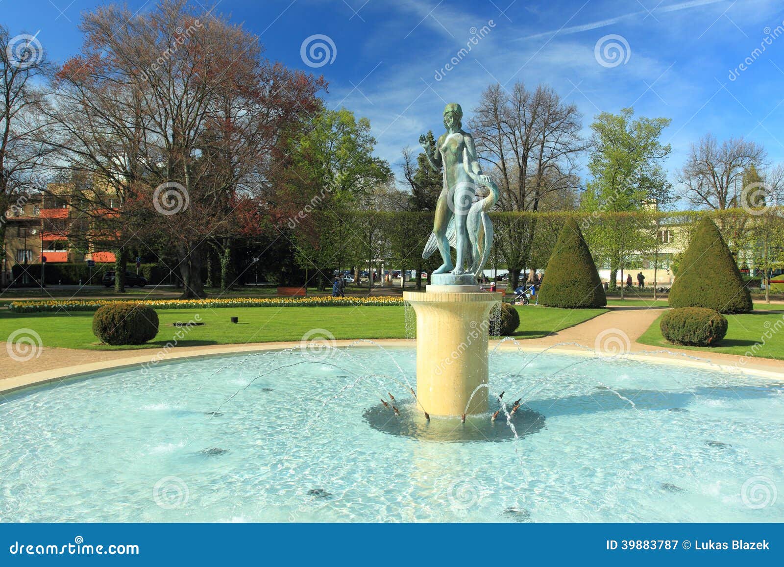 Park in Podebrady editorial photography. Image of europe - 39883787